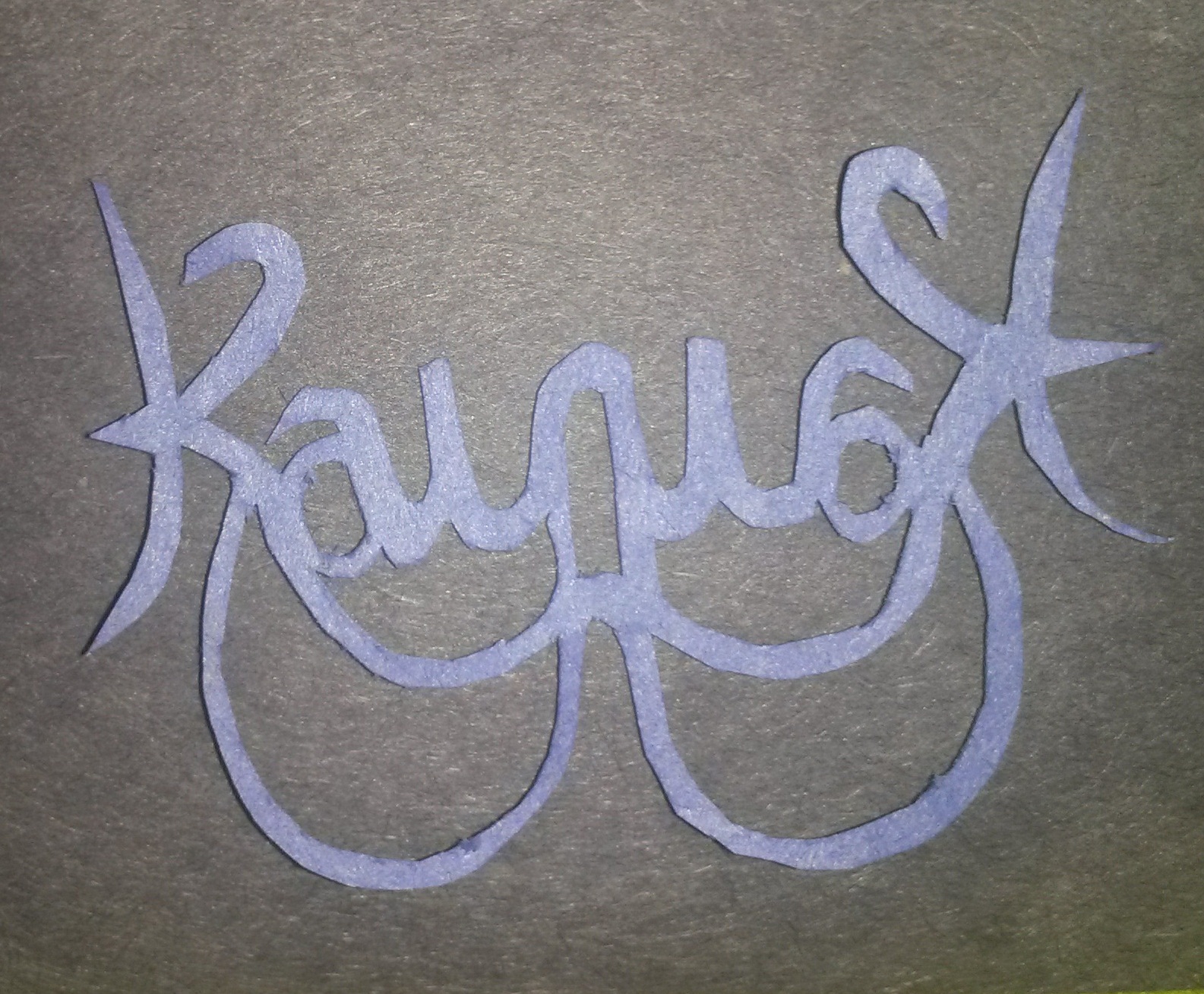 Mirrored Paper Cut Name Tag : 3 Steps - Instructables