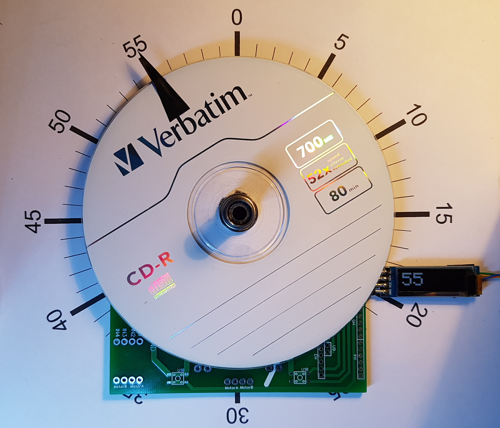Absolute Position Encoder With Single Track Gray Code : 8 Steps (with ...
