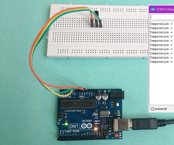 Arduino and LM35 Based Temperature Monitor for Beginners : 8 Steps ...
