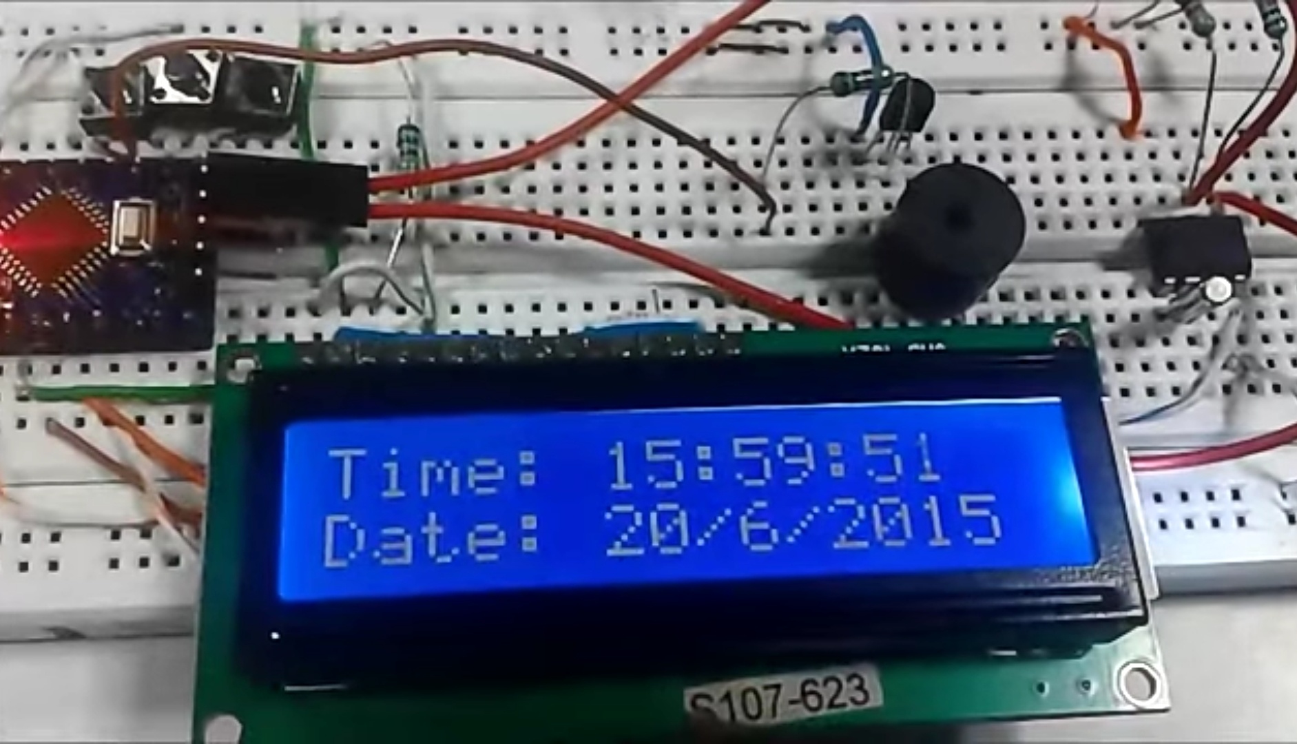Arduino Based Digital Clock With Alarm Using 1602 LCD : 4 Steps ...