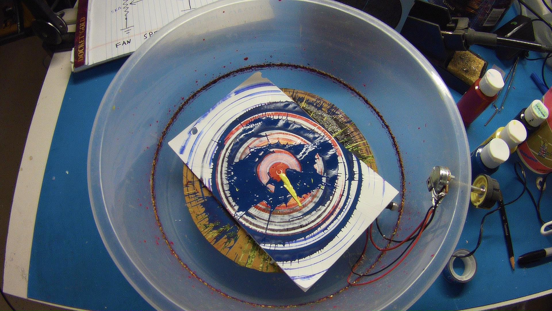 DIY Spin Art Machine With Speed Control Via Common Emitter Circuit : 6 ...