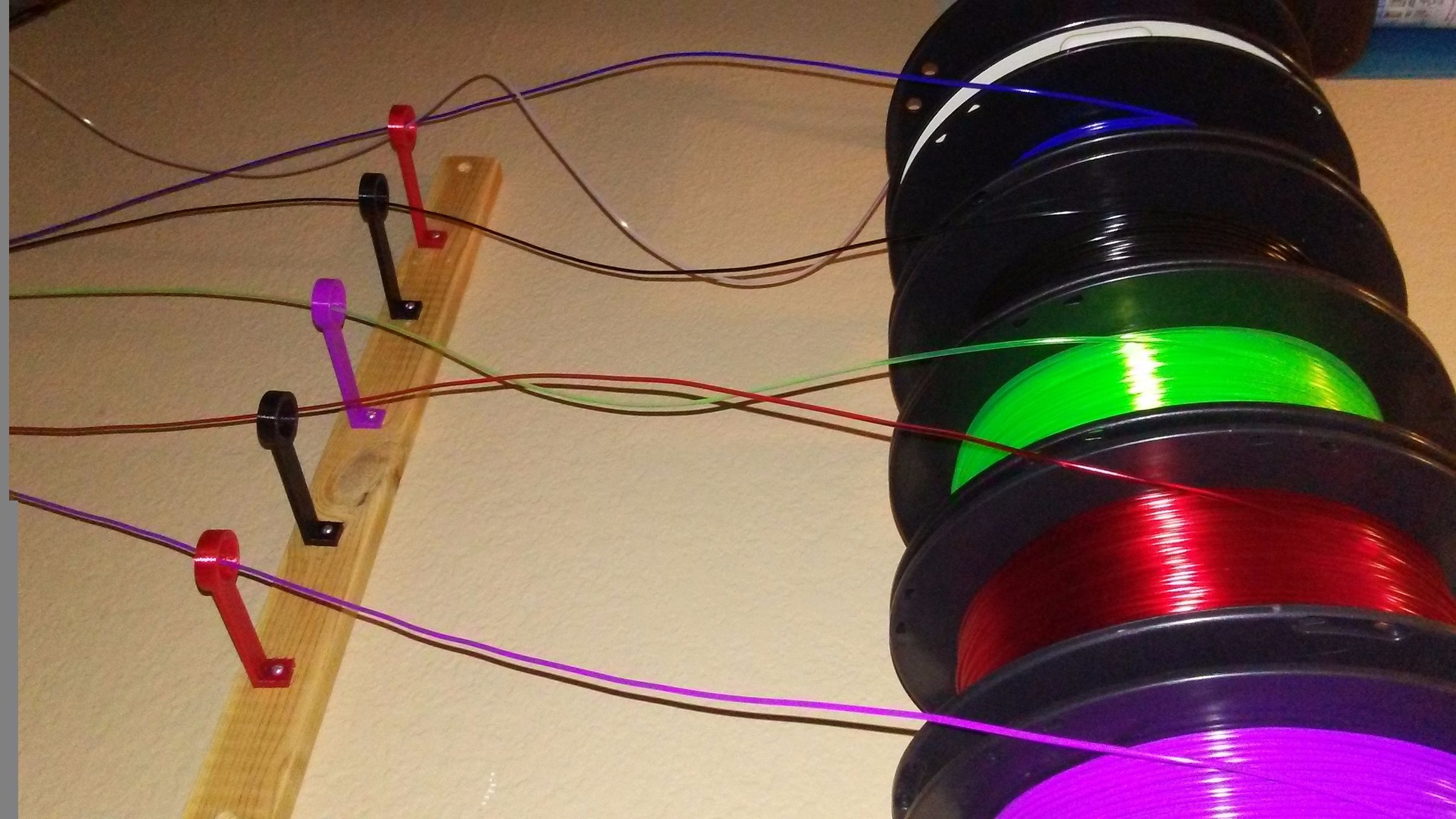 Expanded Spool Holder, Filament Guide, & Spool Hub : 4 Steps (with ...