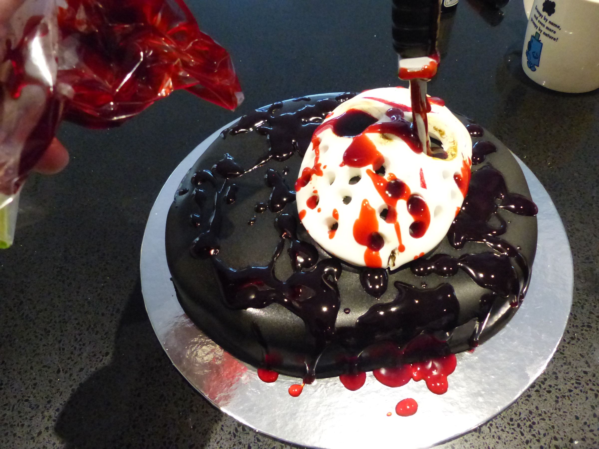 Jason Vorhees (Friday the 13th Hockey Mask) Cake : 7 Steps (with ...