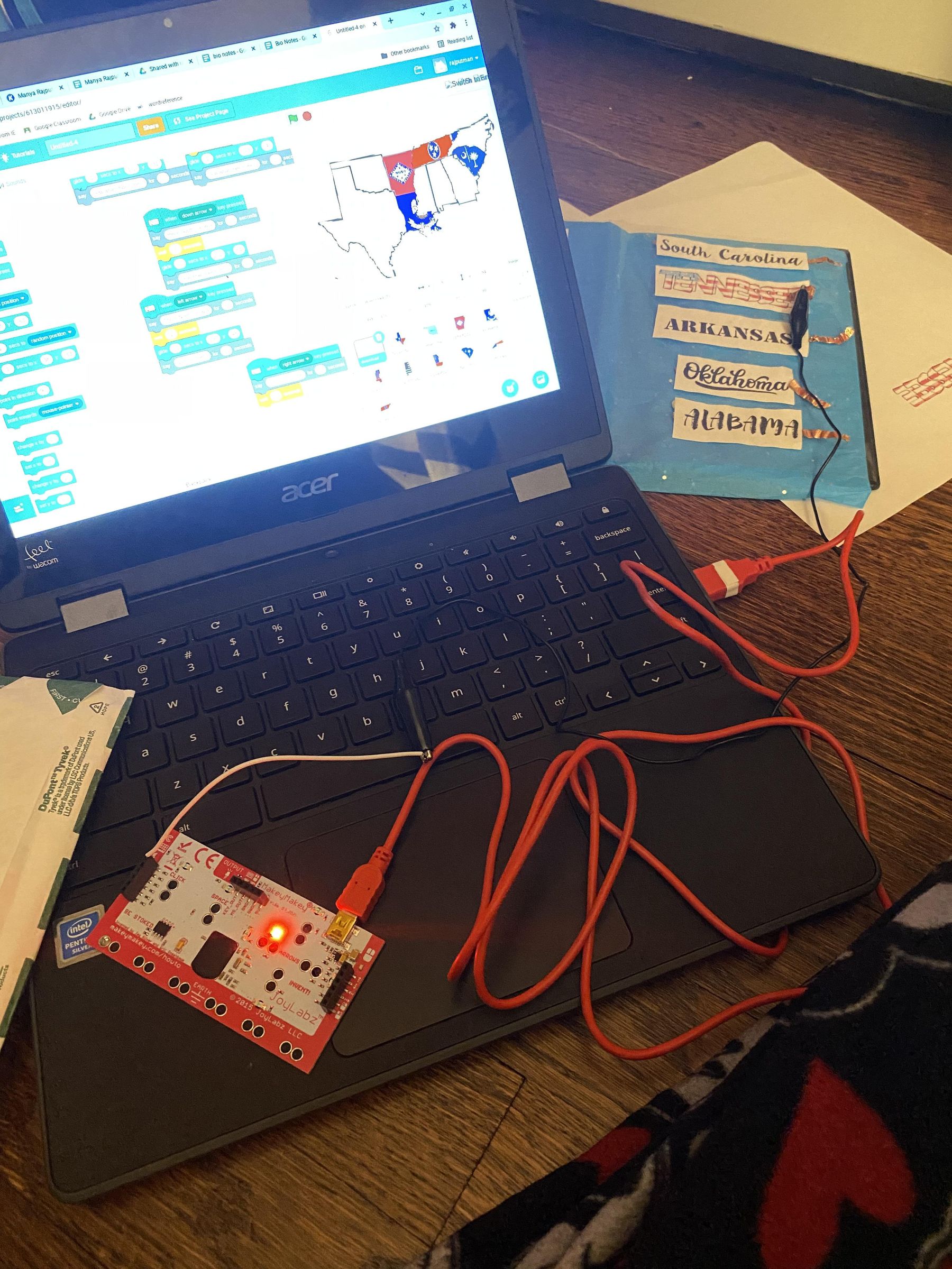 Locate the States Makey Makey Project : 9 Steps - Instructables