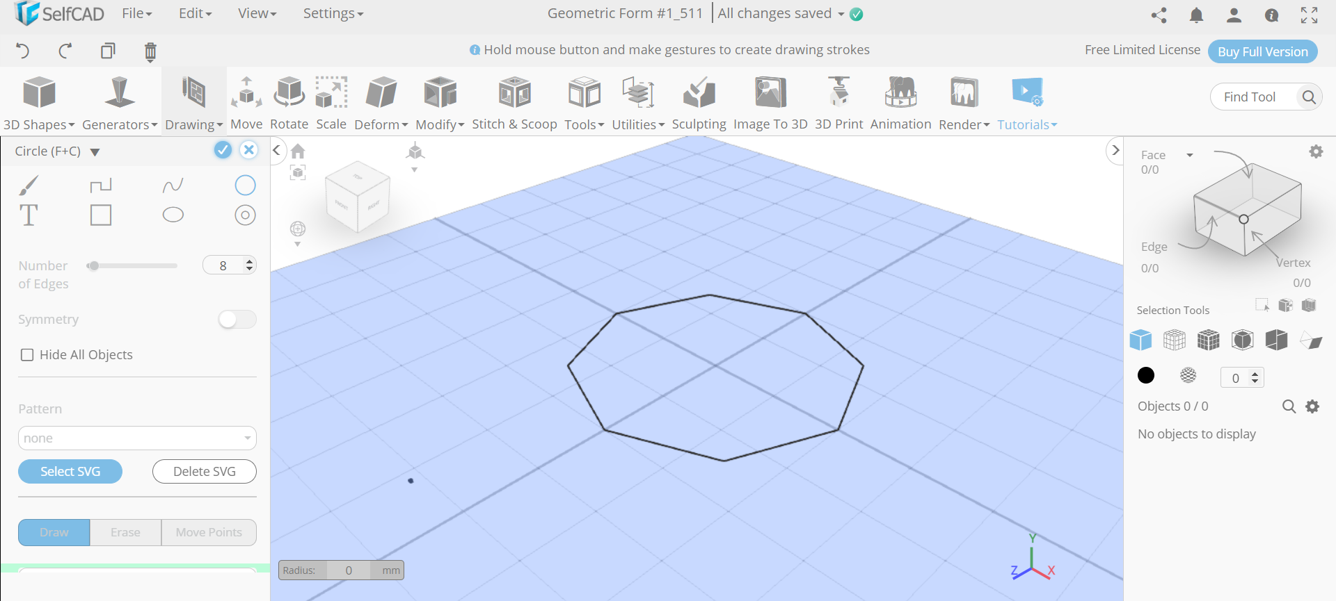 HOW TO CREATE a 3D GEOMETRIC FORM IN 3D MODELLING SOFTWARE : 6 Steps ...