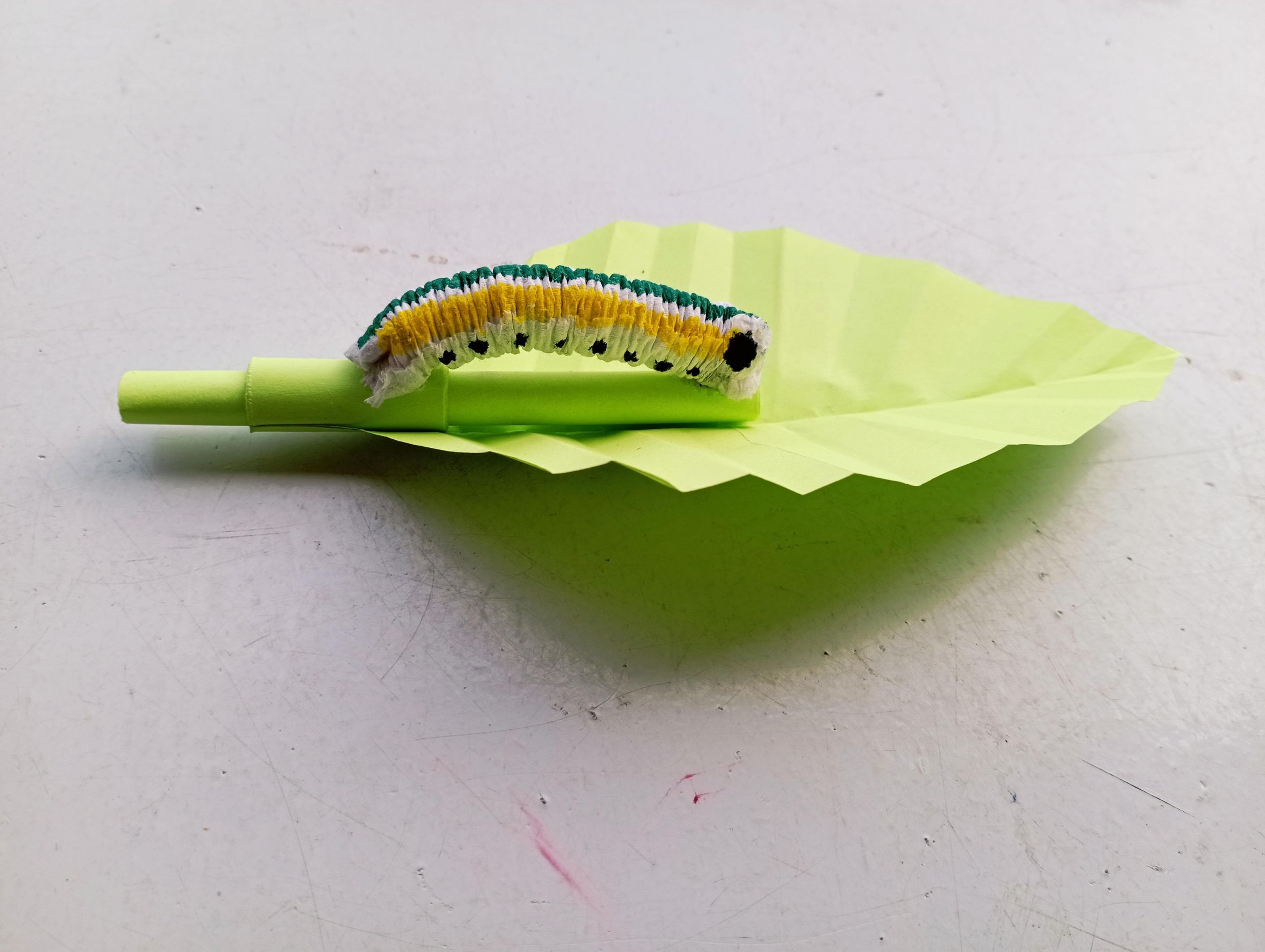 Super Simple DIY Fun Paper Wriggling Caterpillar. : 10 Steps (with ...