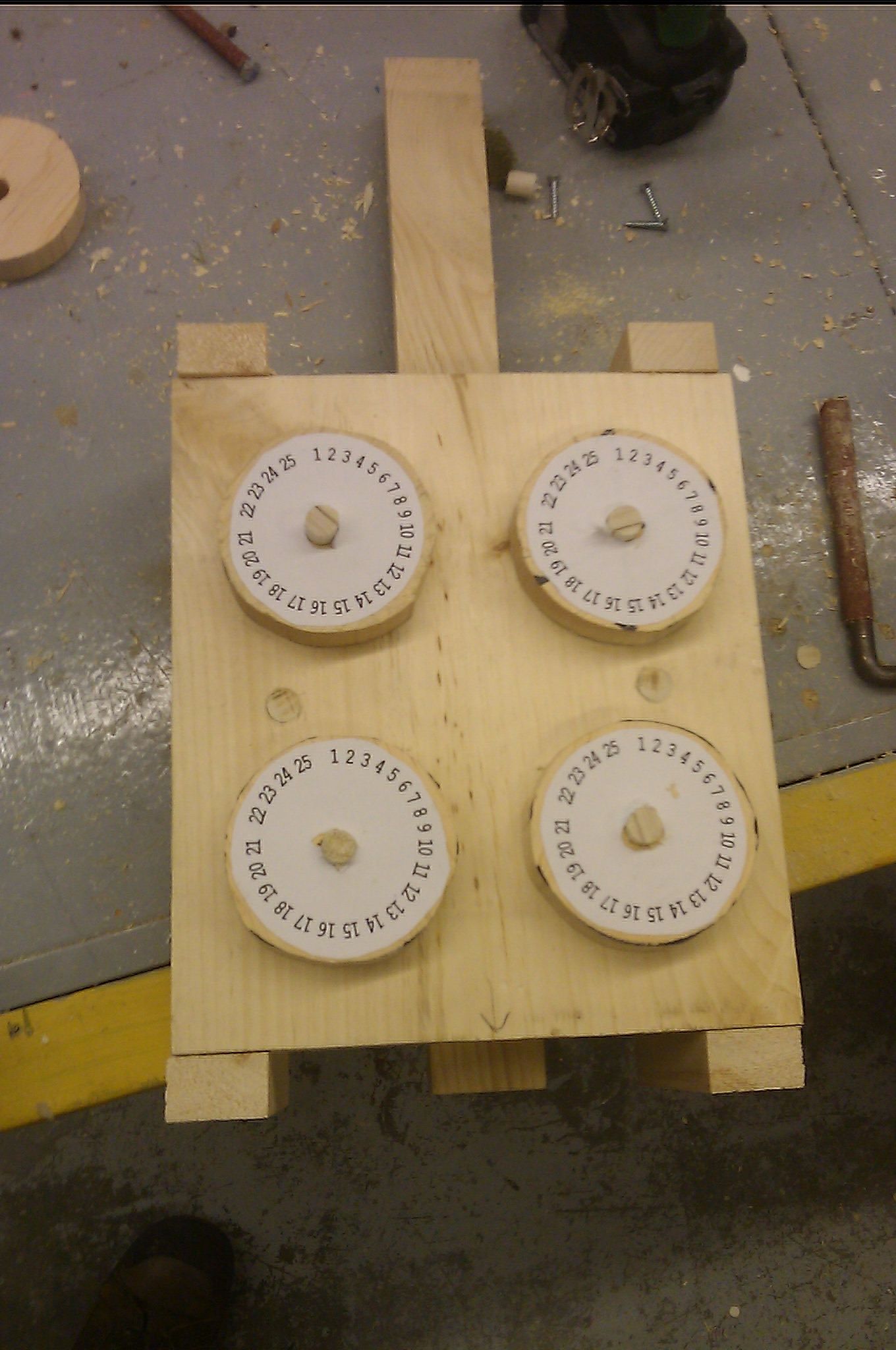 Wooden Dial Combination Lock, With Spring Release and Changable Code ...