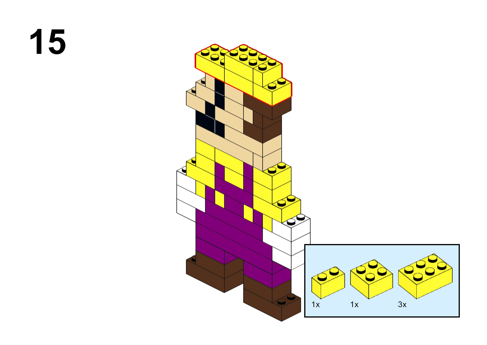 How to Build Super Mario Bros Wario Lego Pixel Art - Stop Motion Video ...