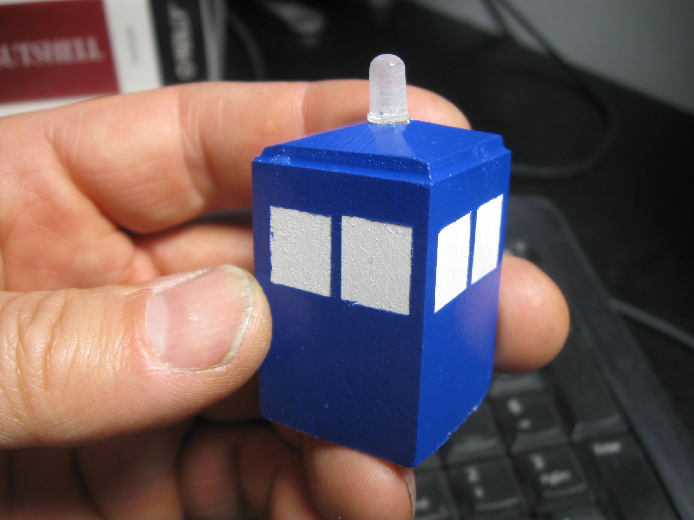 Miniature LED TARDIS Throwaways : 9 Steps (with Pictures) - Instructables