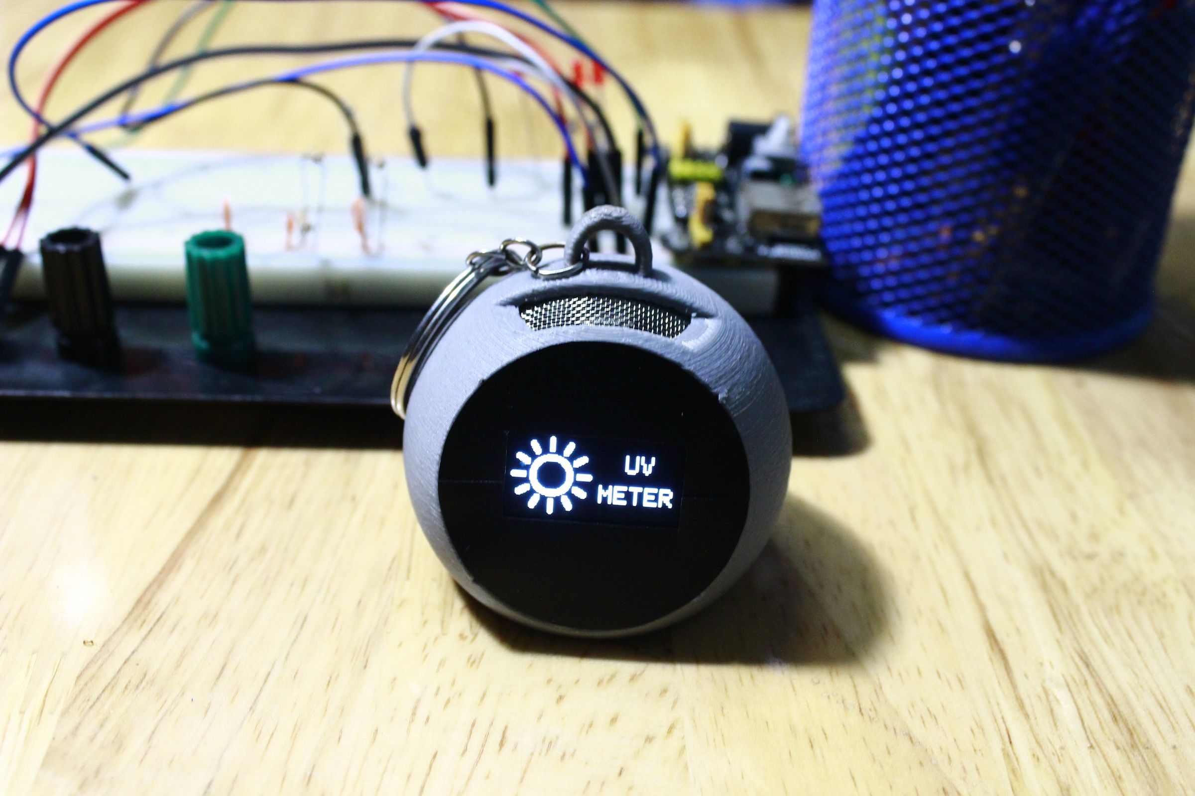 UV Meter & Breathalyzer Keychain - 3D Printed - IoT Blynk : 28 Steps ...