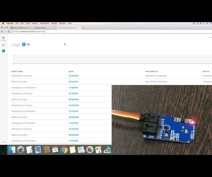 Humidity and Temperature Measurement Using HTS221 and Particle Photon : 4 Steps - Instructables