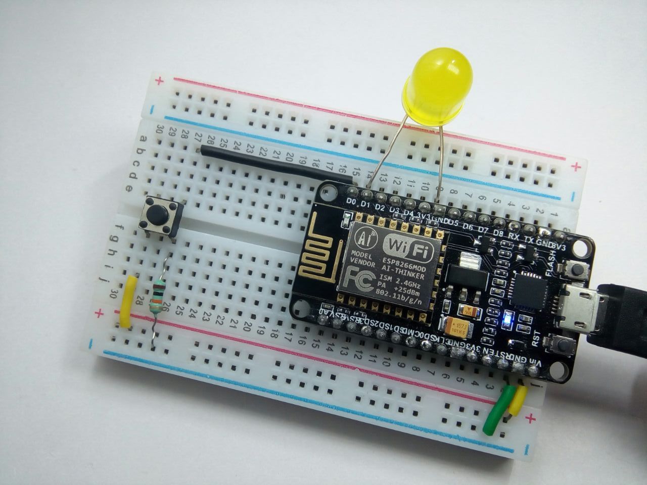 Control LED Using PushButton With NodeMCU : 6 Steps (with Pictures ...