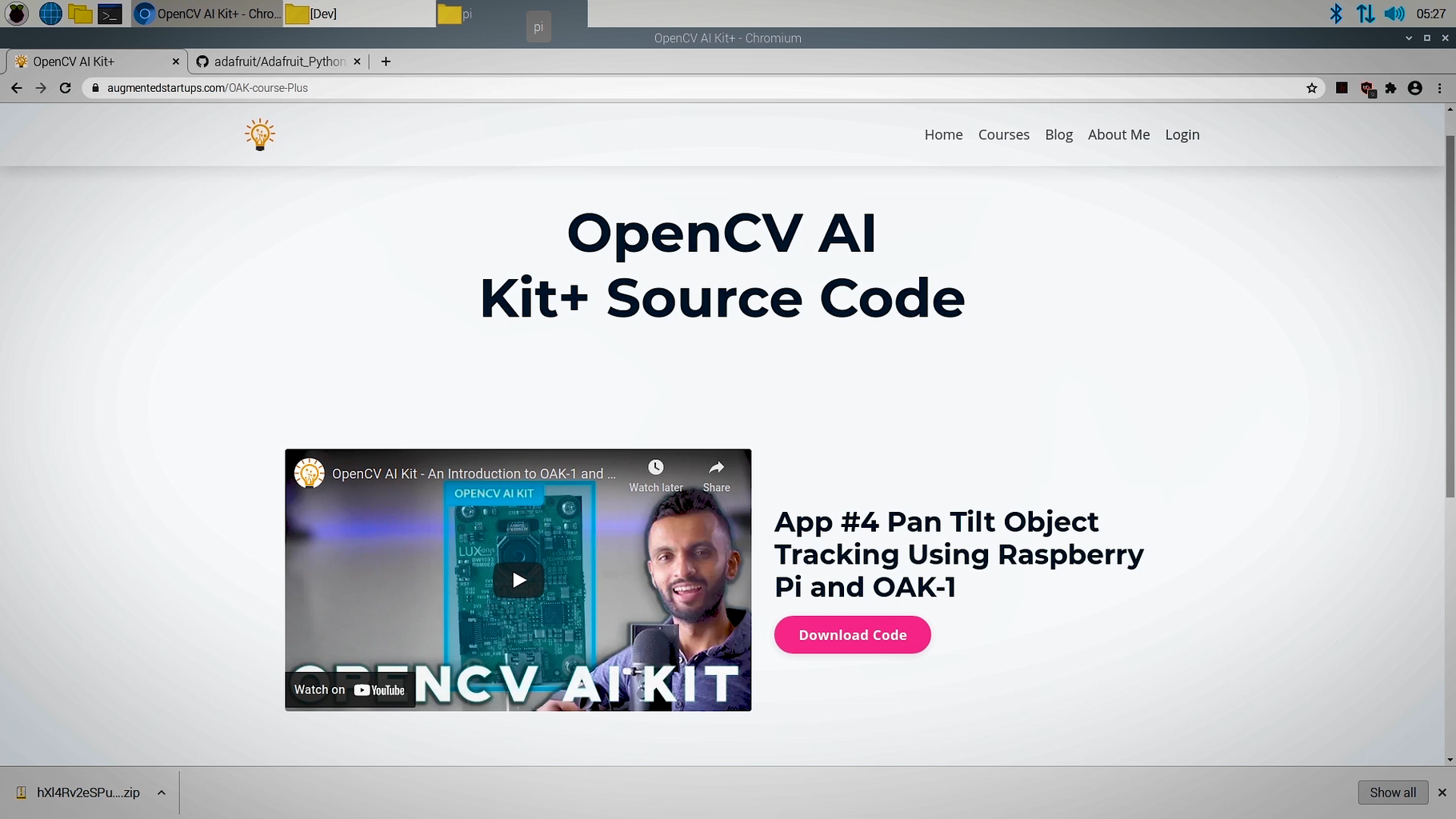 Raspberry Pi Pan Tilt Tracking Opencv Ai Kit Tutorial 6 Steps Instructables