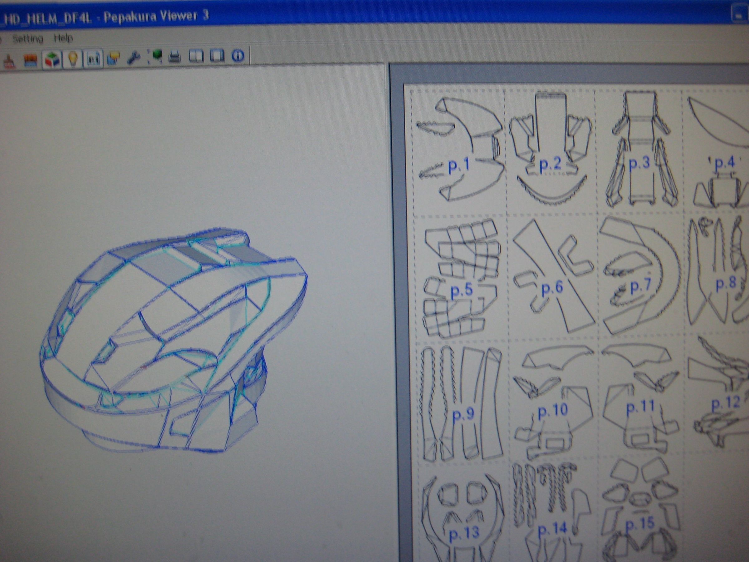 How to Make a Halo Helmet Using Pepakura! : 8 Steps - Instructables