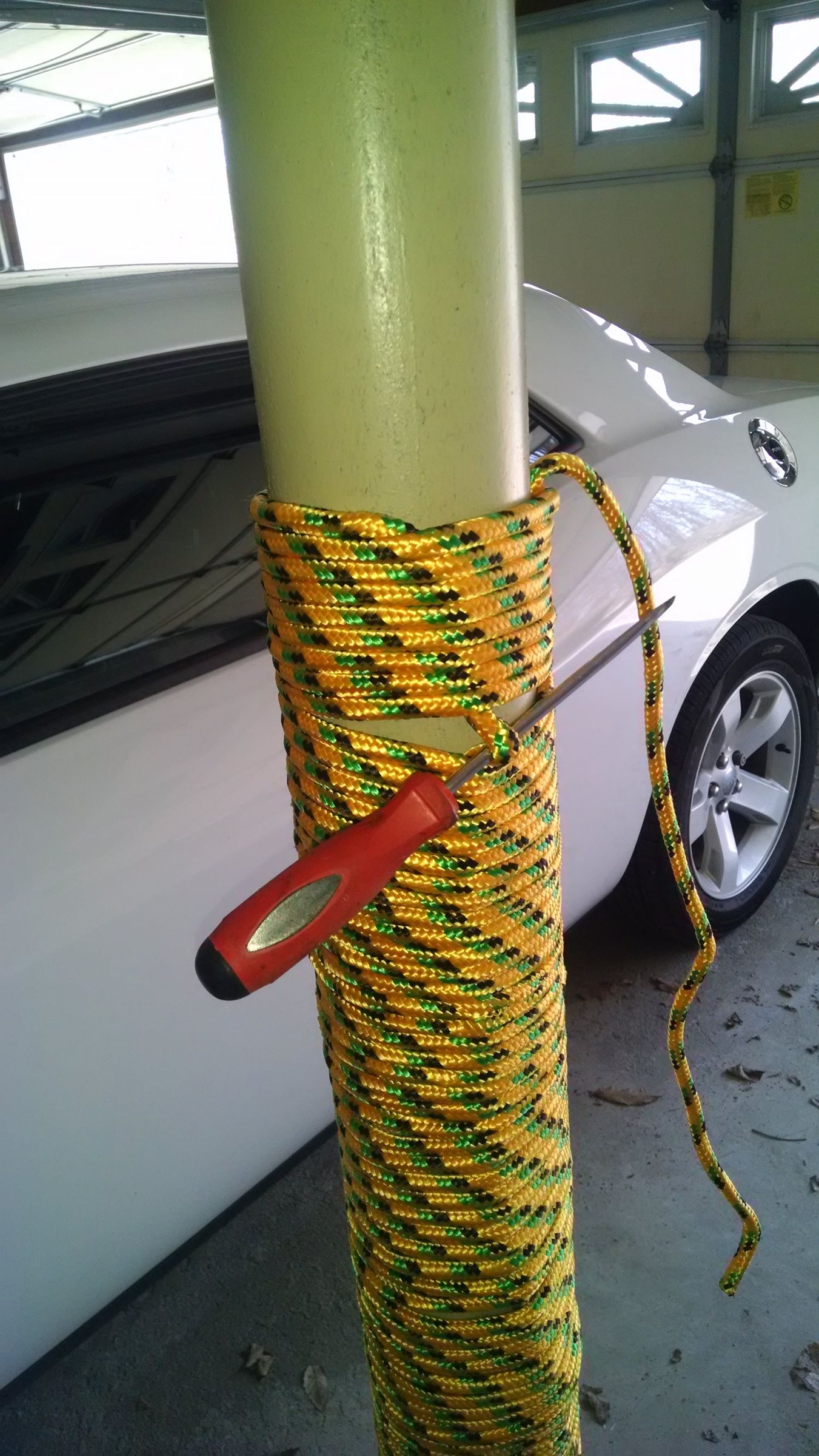 Car Door Protector From Garage Support Pole : 6 Steps - Instructables
