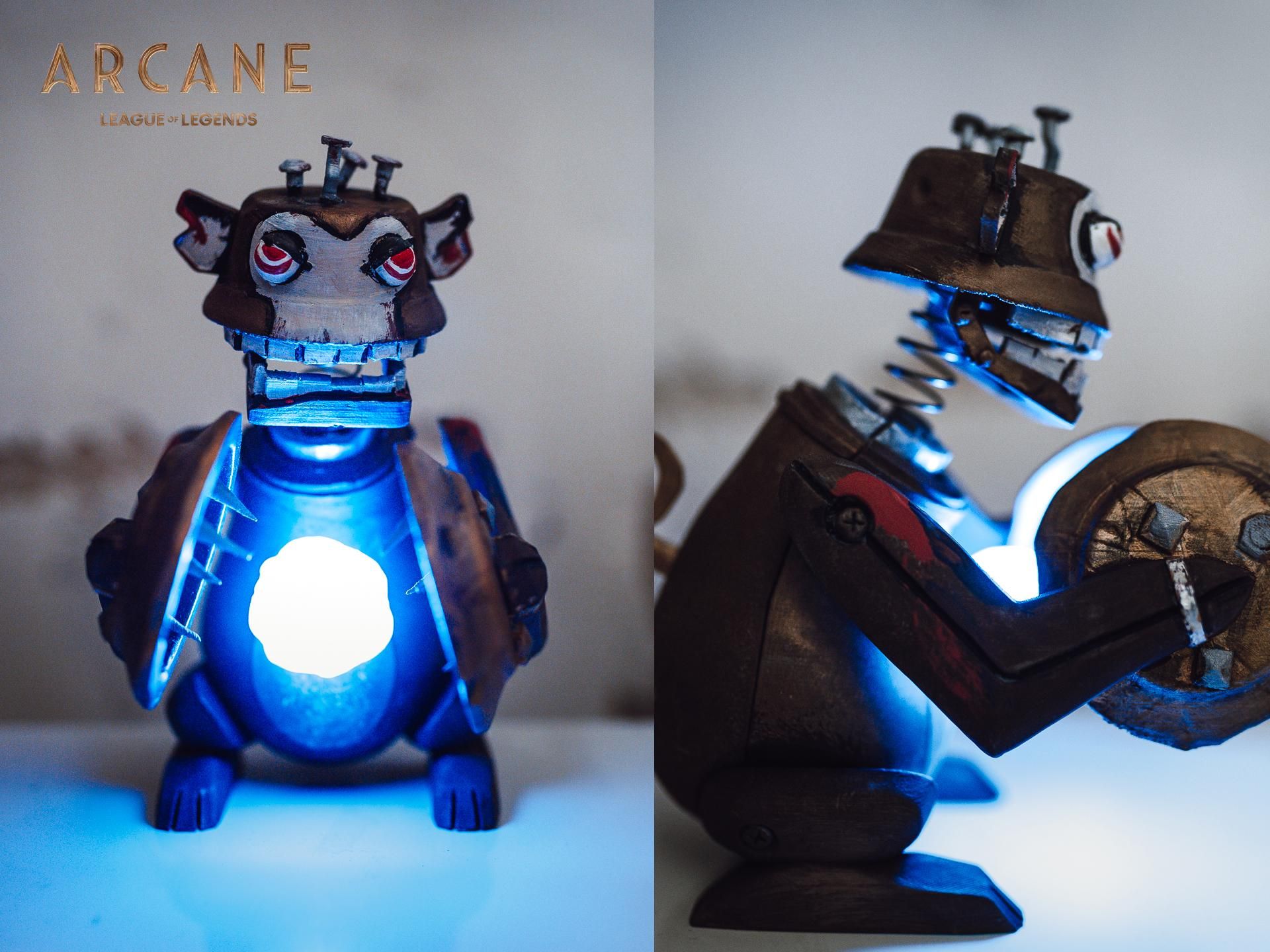 Monkey Bomb From Arcane - Shaking Head Toy (3D Printed) : 4 Steps ...