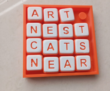 A Unique Text Puzzle With 120 Different Word Combinations : 4 Steps ...