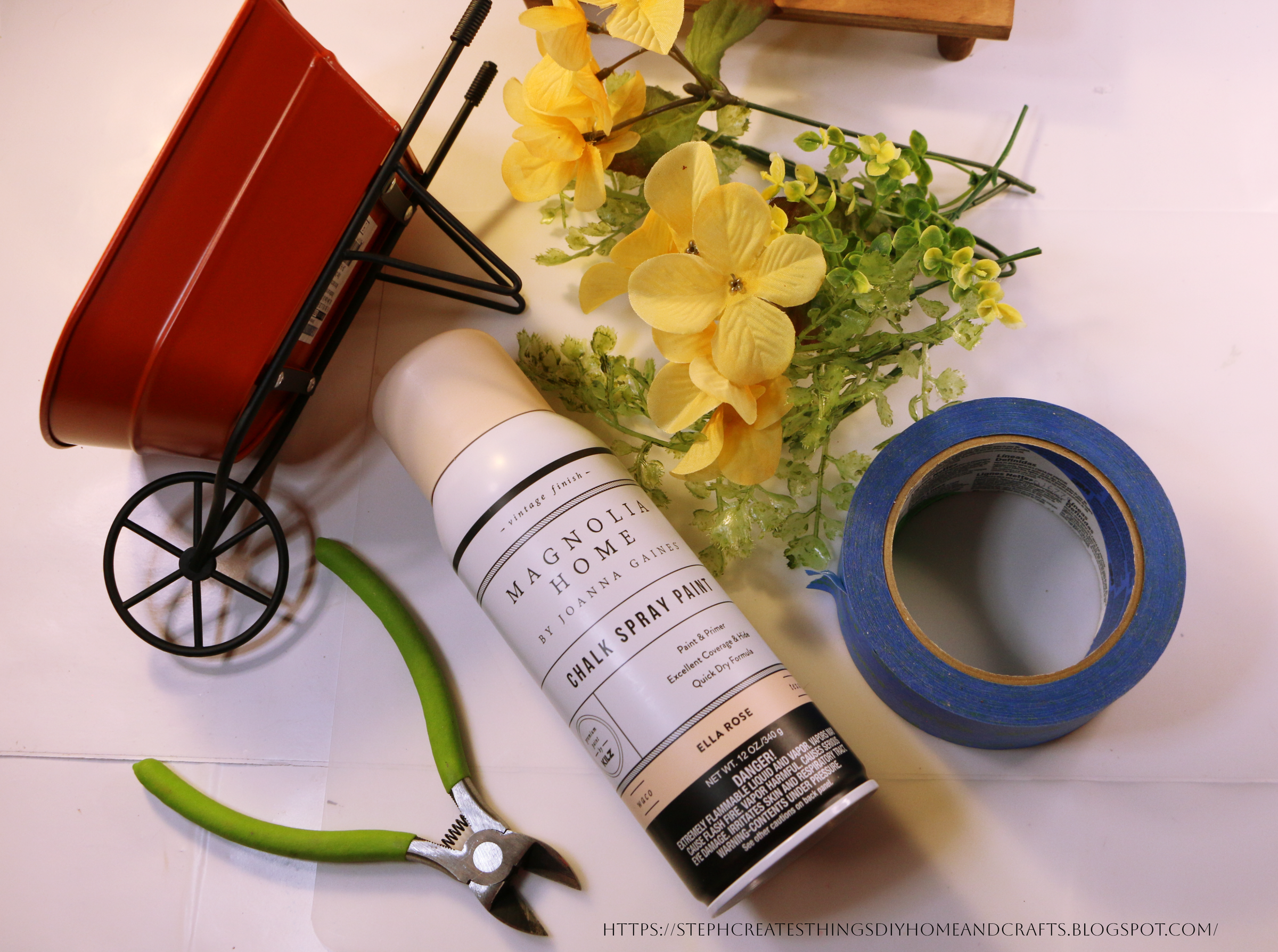 $5 MINI WHEELBARROW DECORATION REDESIGN : 5 Steps (with Pictures ...