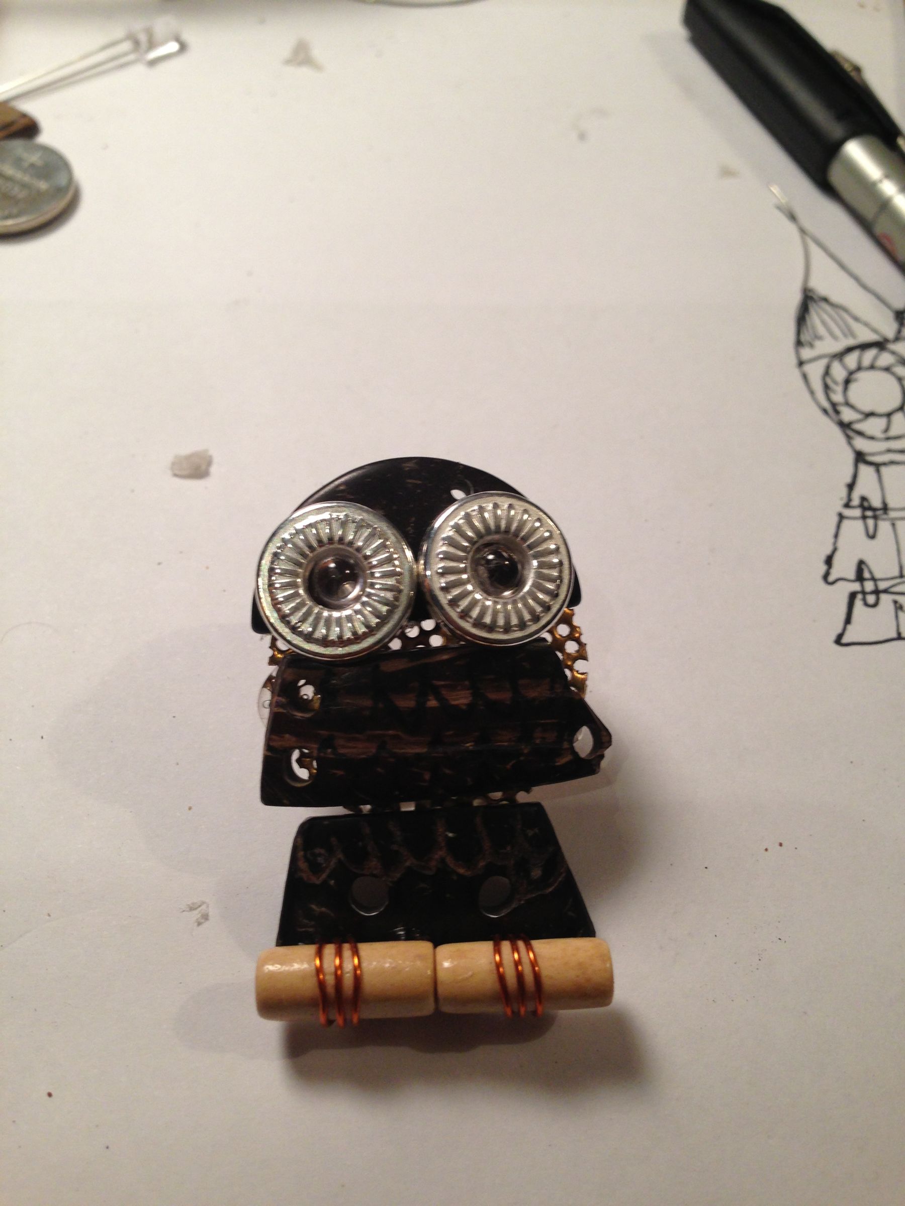 Awesome Coconut Owl Led Necklace : 12 Steps - Instructables