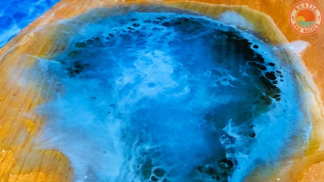 How to Make Epoxy Resin Ocean Art With Waves : 14 Steps (with Pictures ...