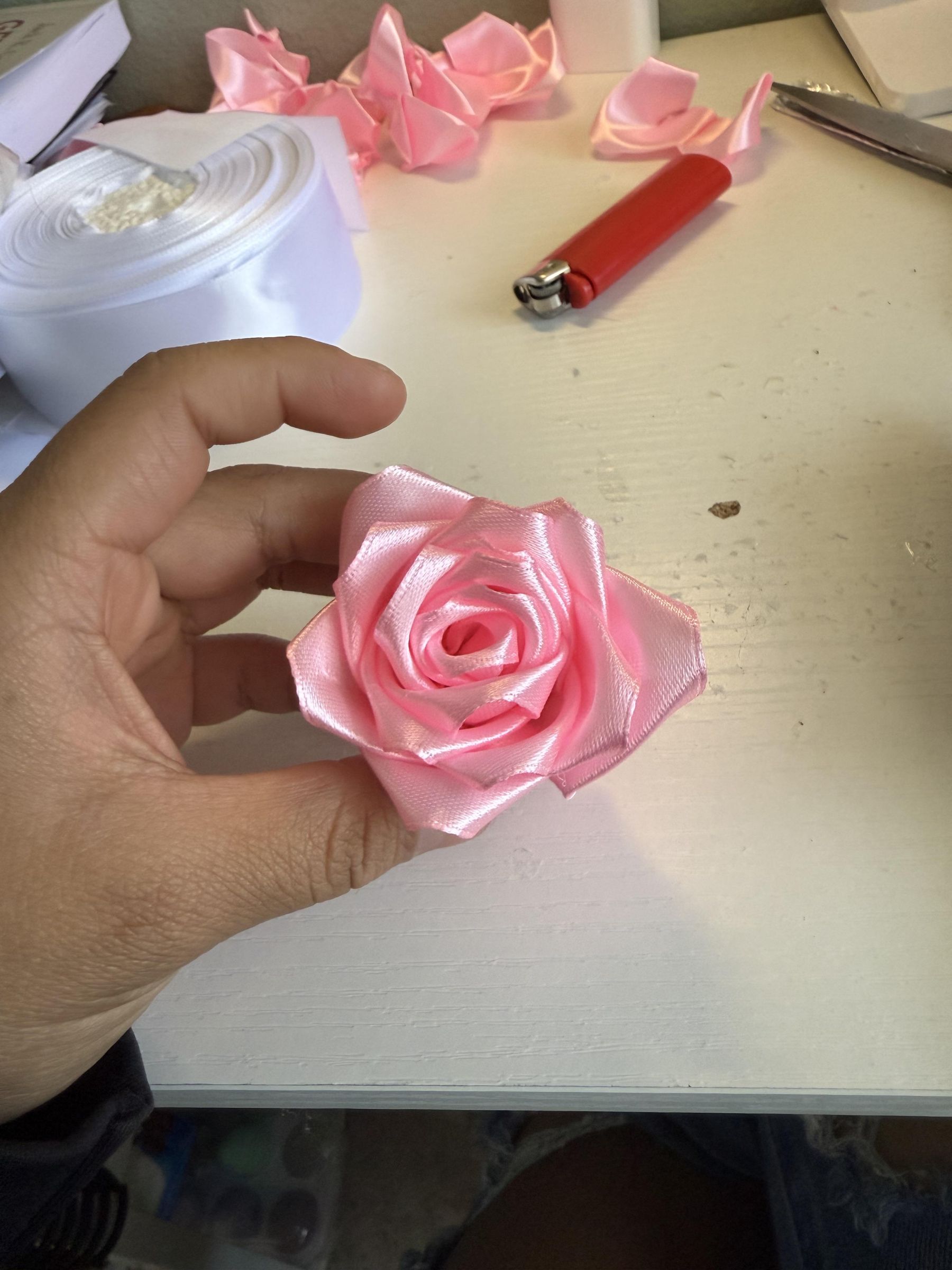 How to Make a Fabric Rose : 7 Steps (with Pictures) - Instructables