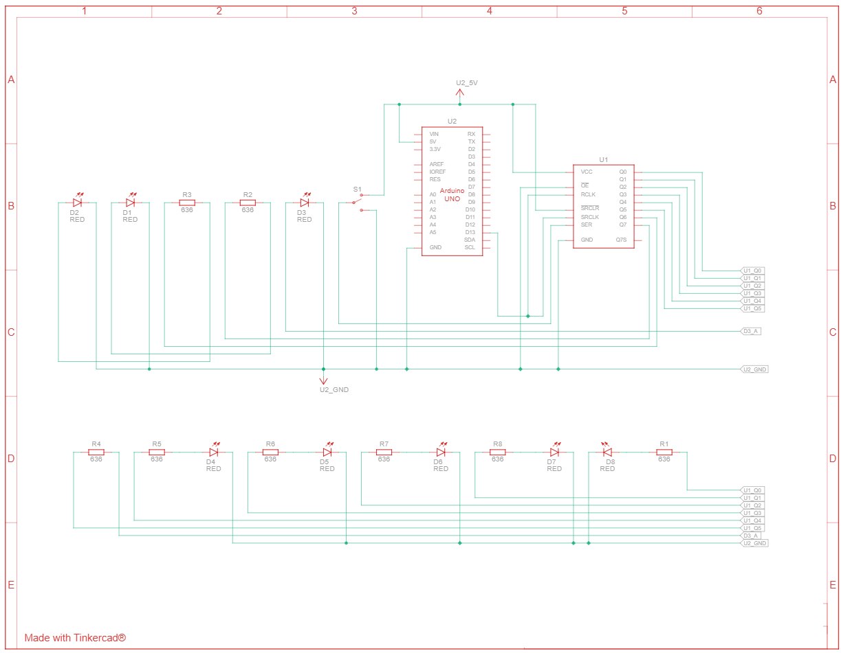 Shift Register on TinkerCad : 13 Steps - Instructables