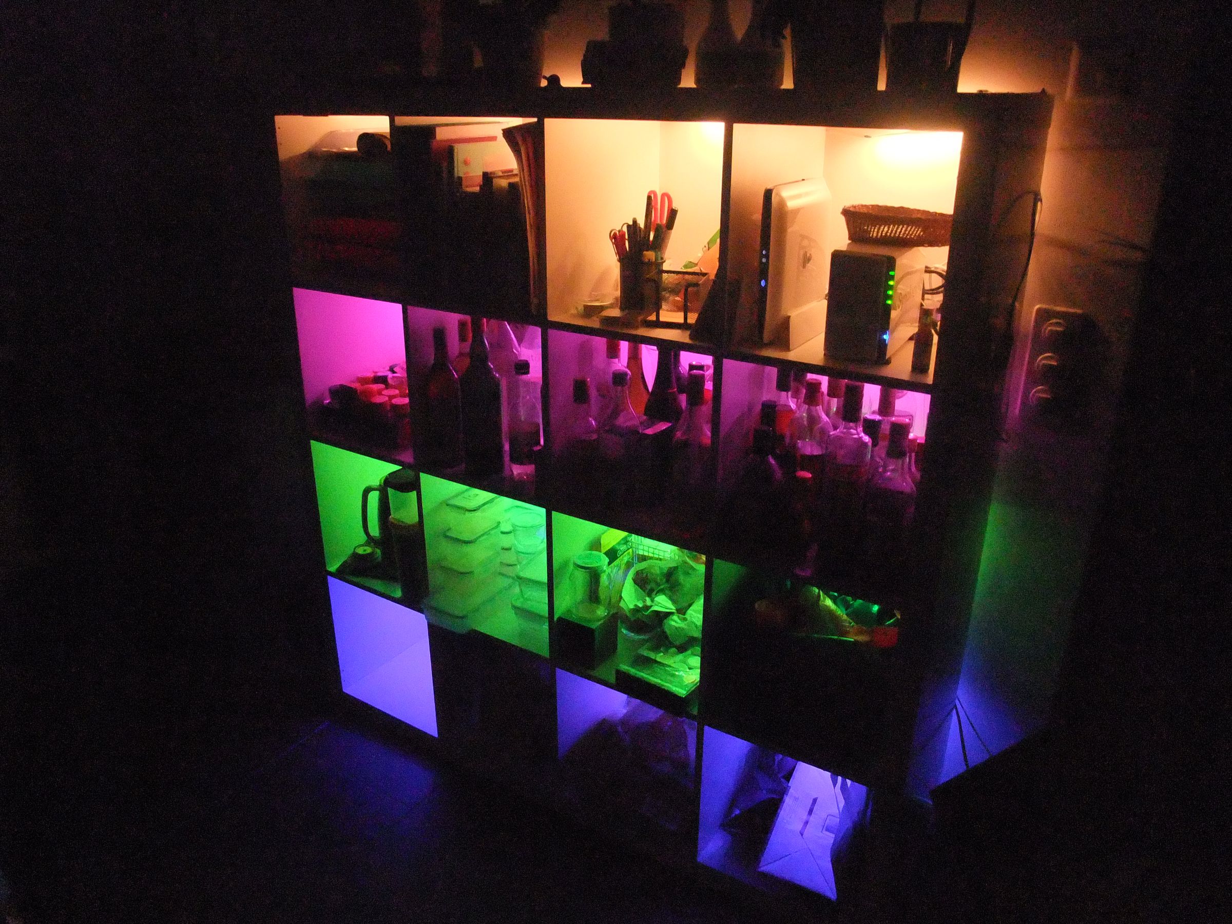 Color Changing Box Shelves With LED-strips and Arduino : 5 Steps (with ...