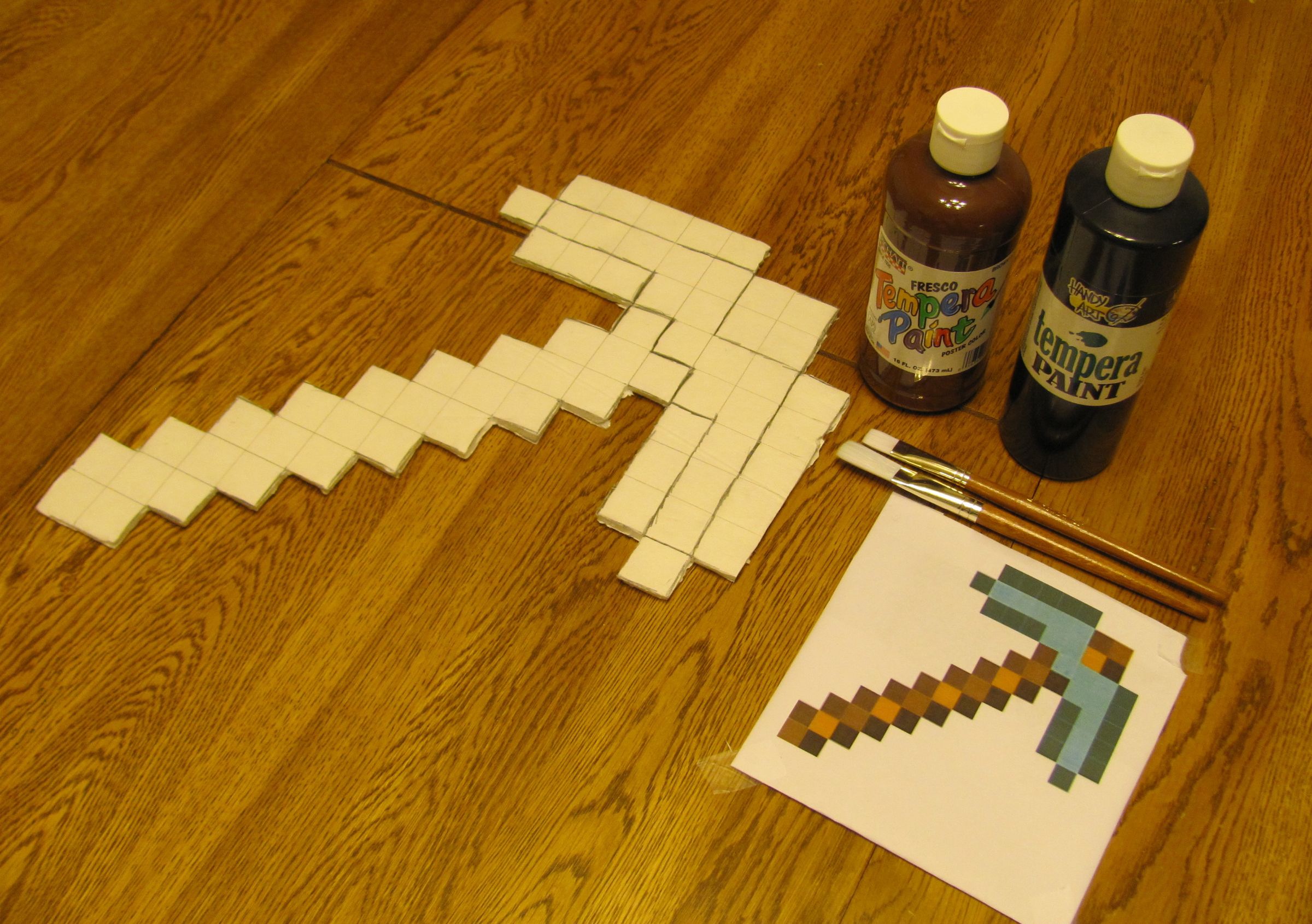 How to Make a Minecraft Diamond Pickaxe : 9 Steps (with Pictures ...