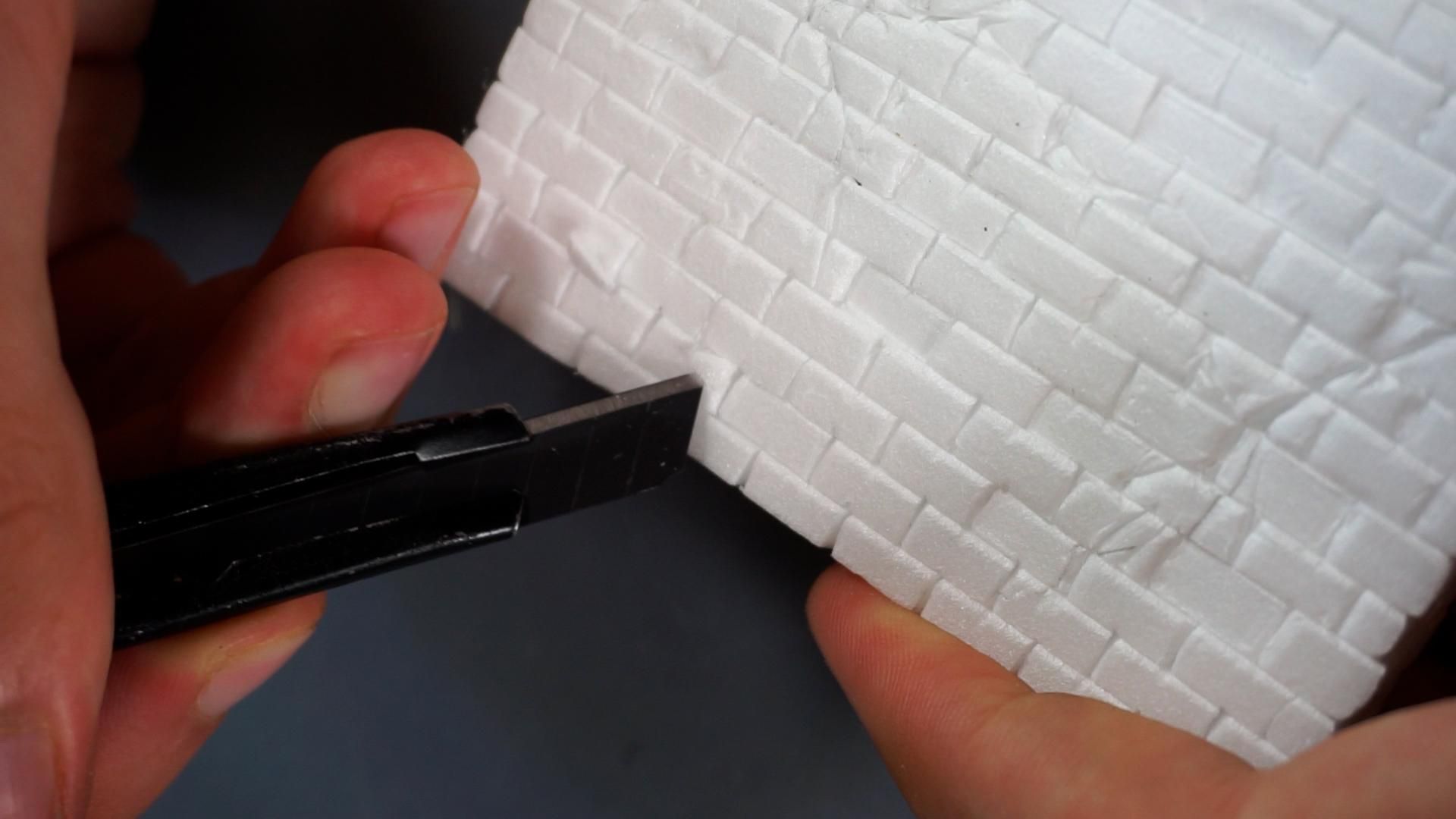 Turn Foam Into a Hyper-Realistic Brick Wall Model : 16 Steps (with ...