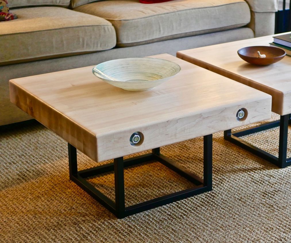 Modern Maple and Steel Coffee Table | How to Build : 21 Steps (with ...