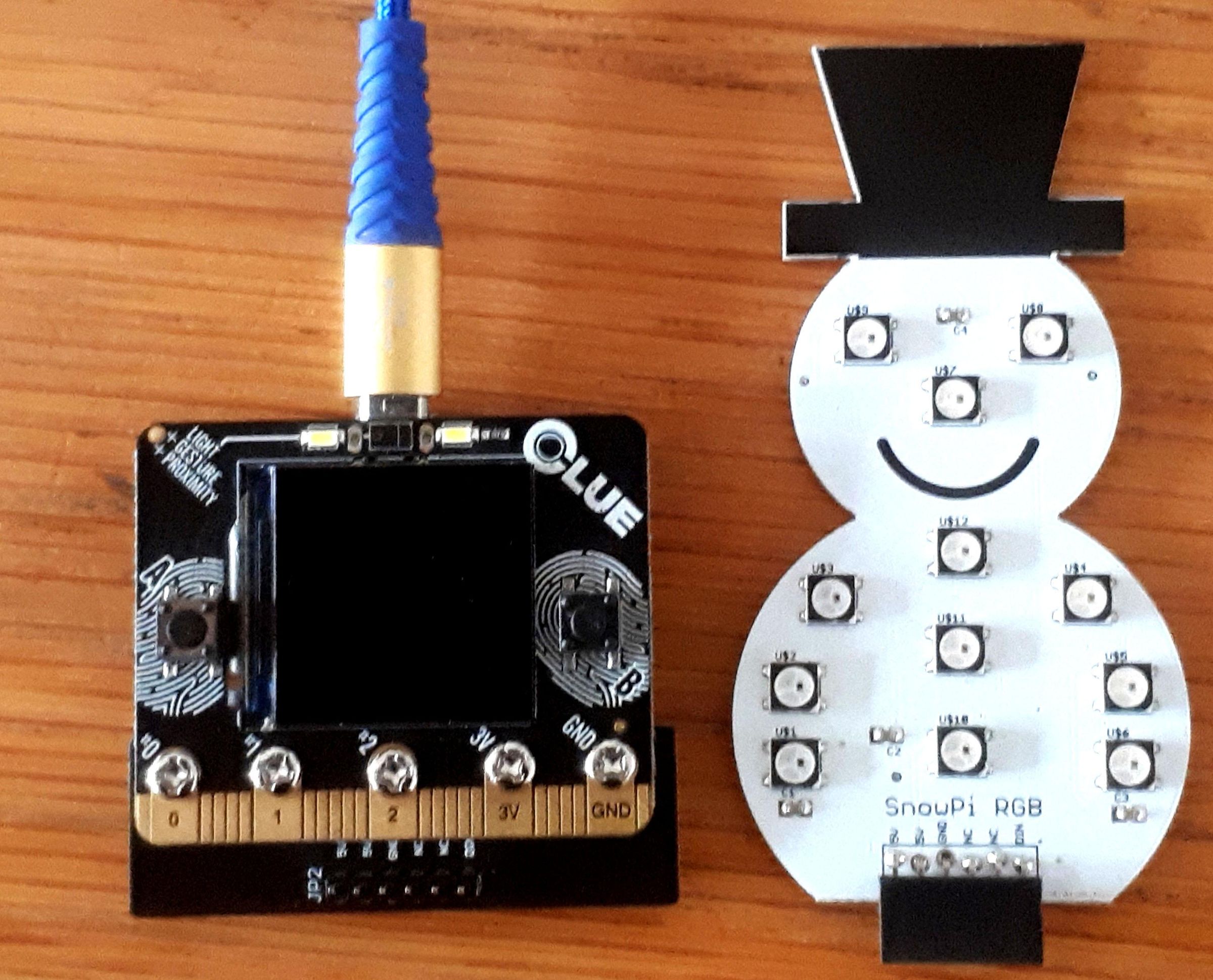 Snow Pi RGB With Adafruit CLUE - Instructables