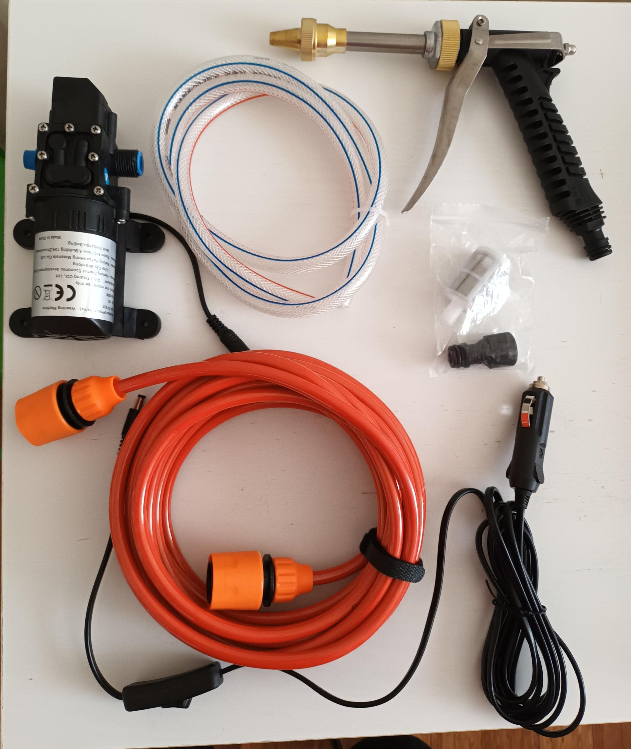 DIY Portable Mobile 12V High Pressure 8L Bike Bicycle Car Washer ...