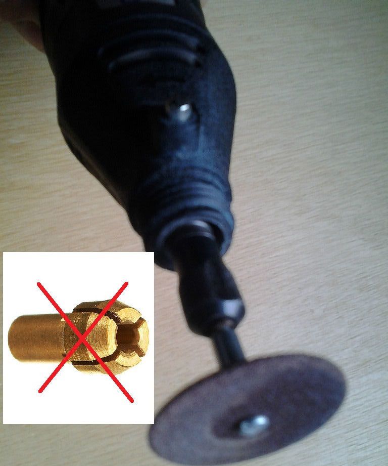 Improv: How to Use a Rotary Tool Without a Collet : 3 Steps - Instructables