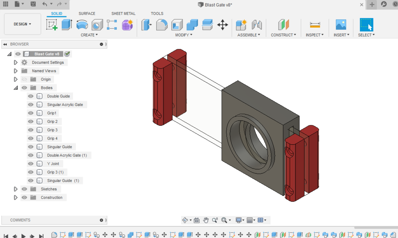 3D Printed Blast Gates for Dust Collection : 7 Steps (with Pictures ...