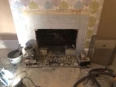 Removing Fireplace Fireplace Remove & Rebuild : 20 Steps (with