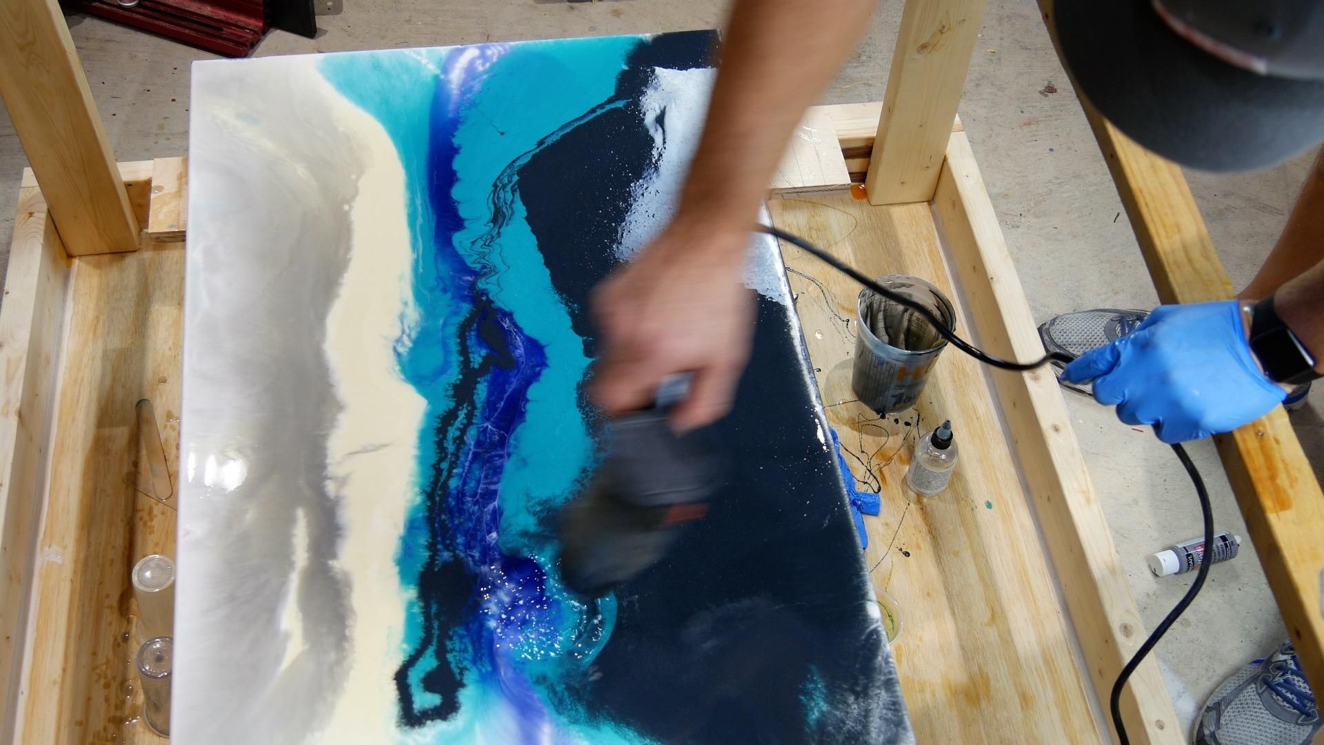 How to Make Resin Art on a Canvas (For Beginners) : 10 Steps (with ...