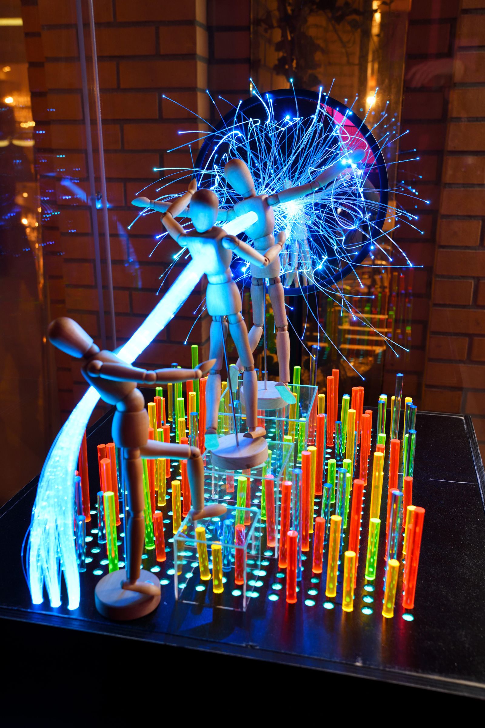 Fiber Optics, Acrylic Rods and Led Panel in the Visual Art Project ...