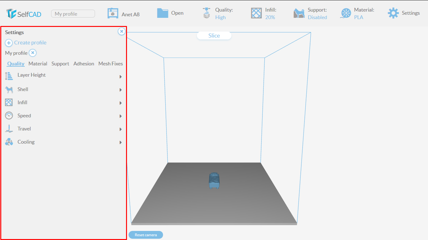3.1. Slicer Interface | Learn SelfCAD : 10 Steps - Instructables