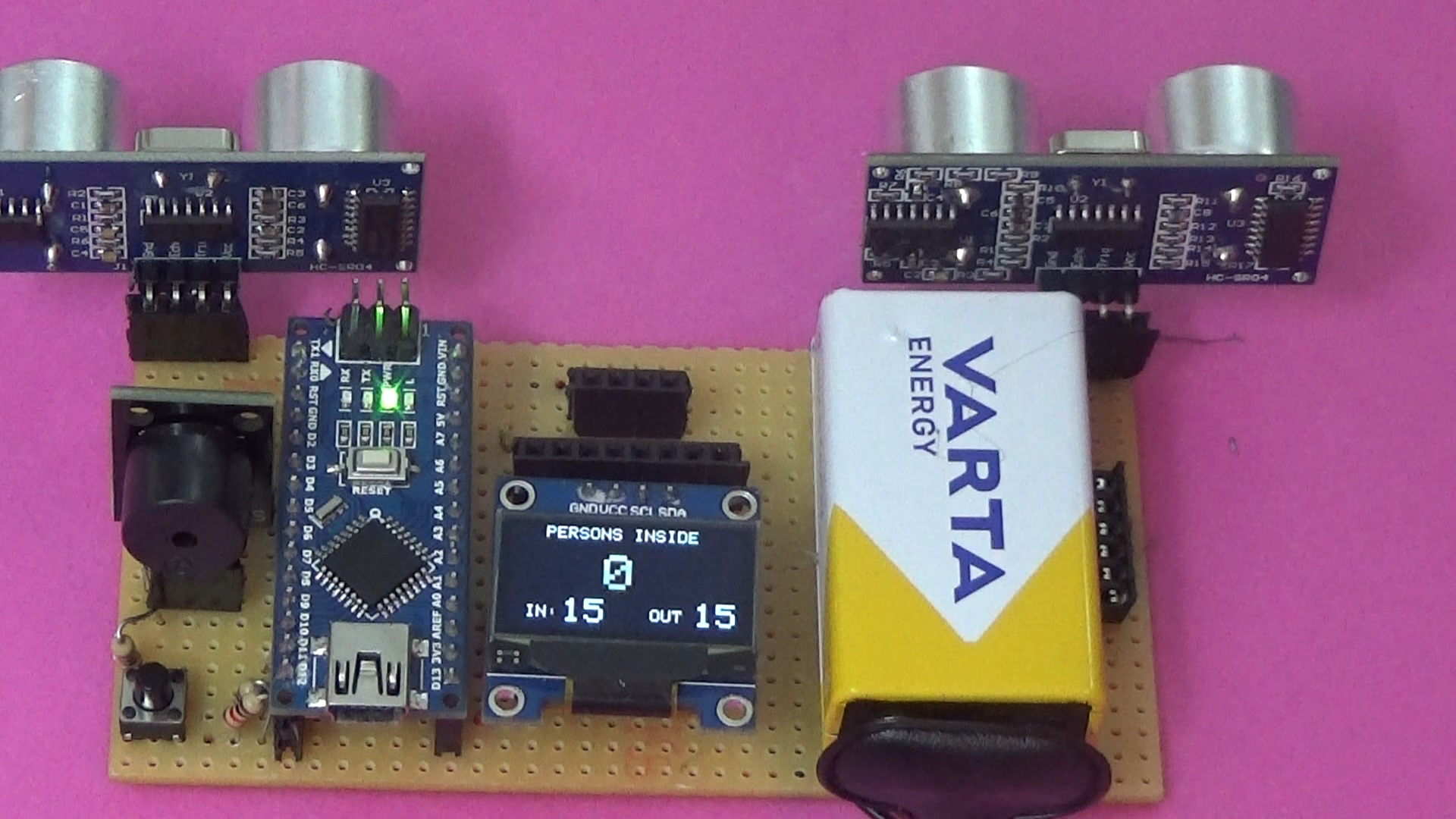 Arduino Passenger Metering - Visuino - Visual Development for Arduino