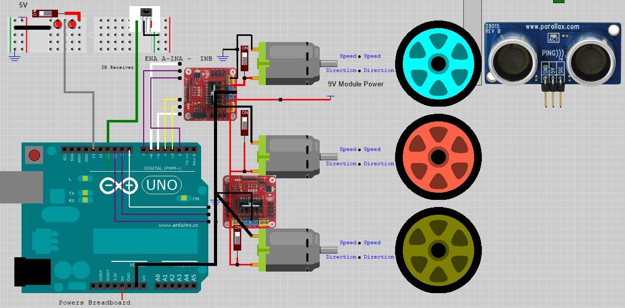 Bits4Bots Arduino Omni Wheel Robot Rover - MAKE Course : 7 Steps - Instructables