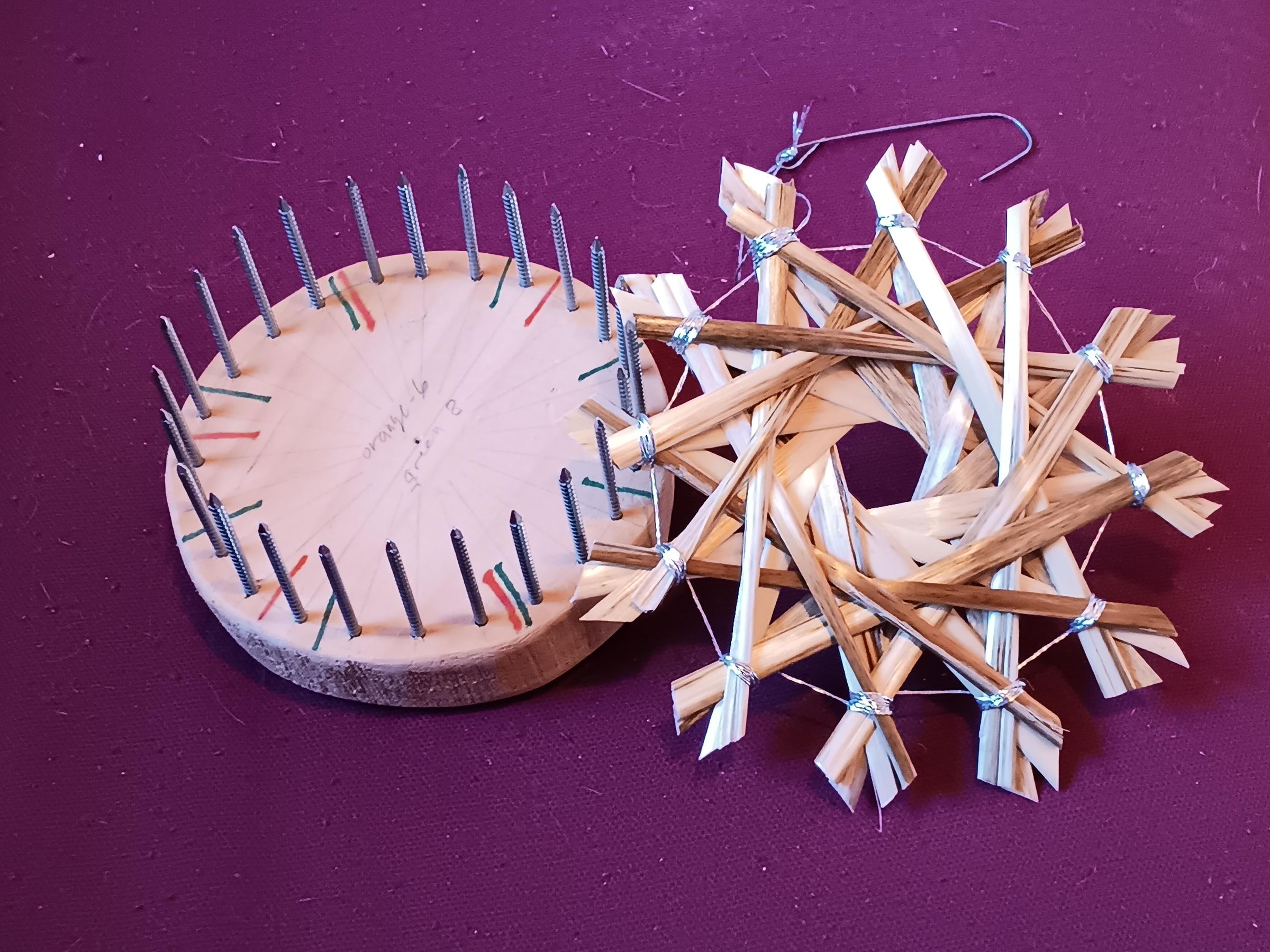 How to Make a Jig for Making Straw Star Ornaments (Strohsterne) : 10 ...