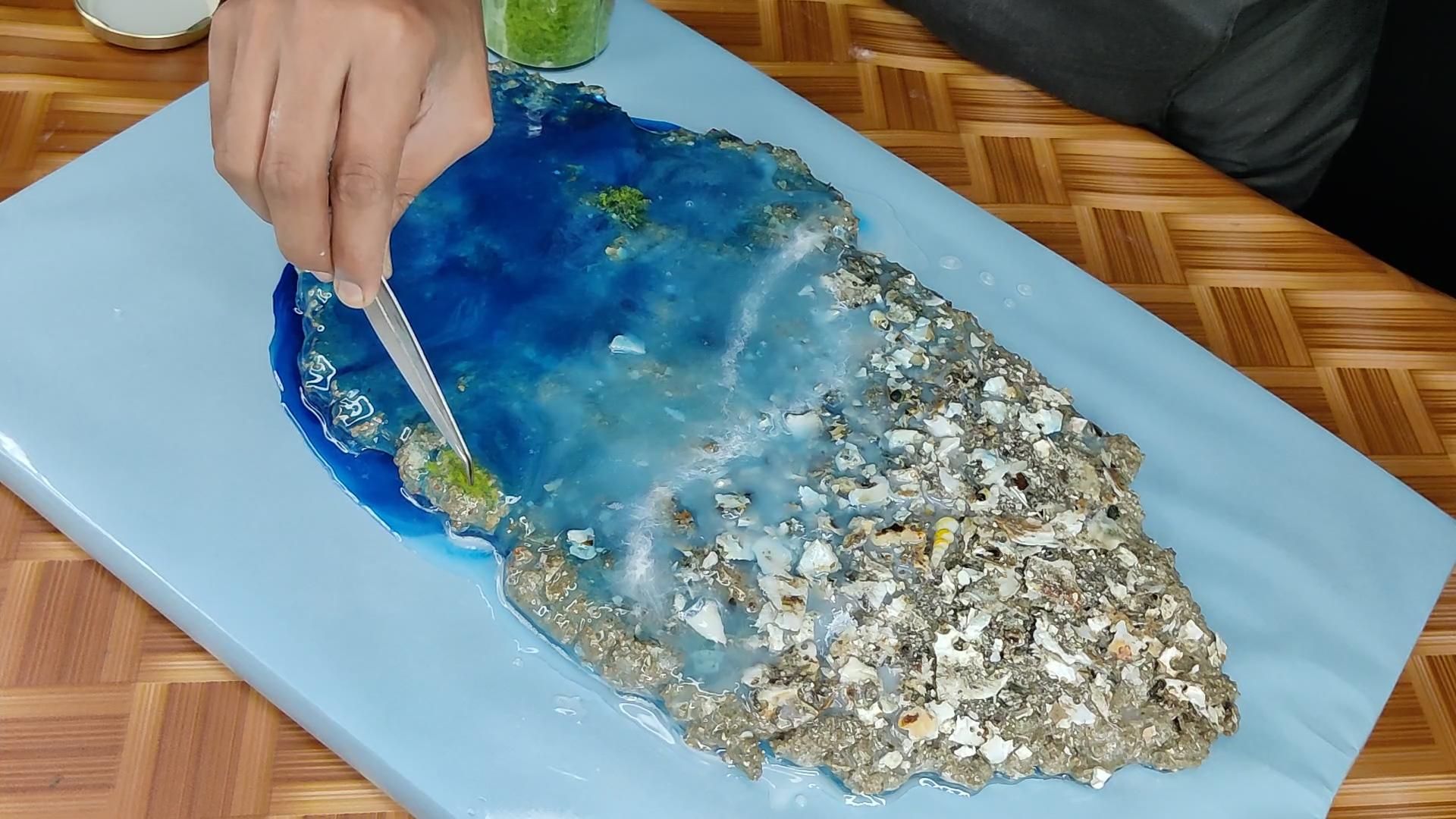Seaside Serenity - Making an Ocean Diorama Seashell Clock With Epoxy ...