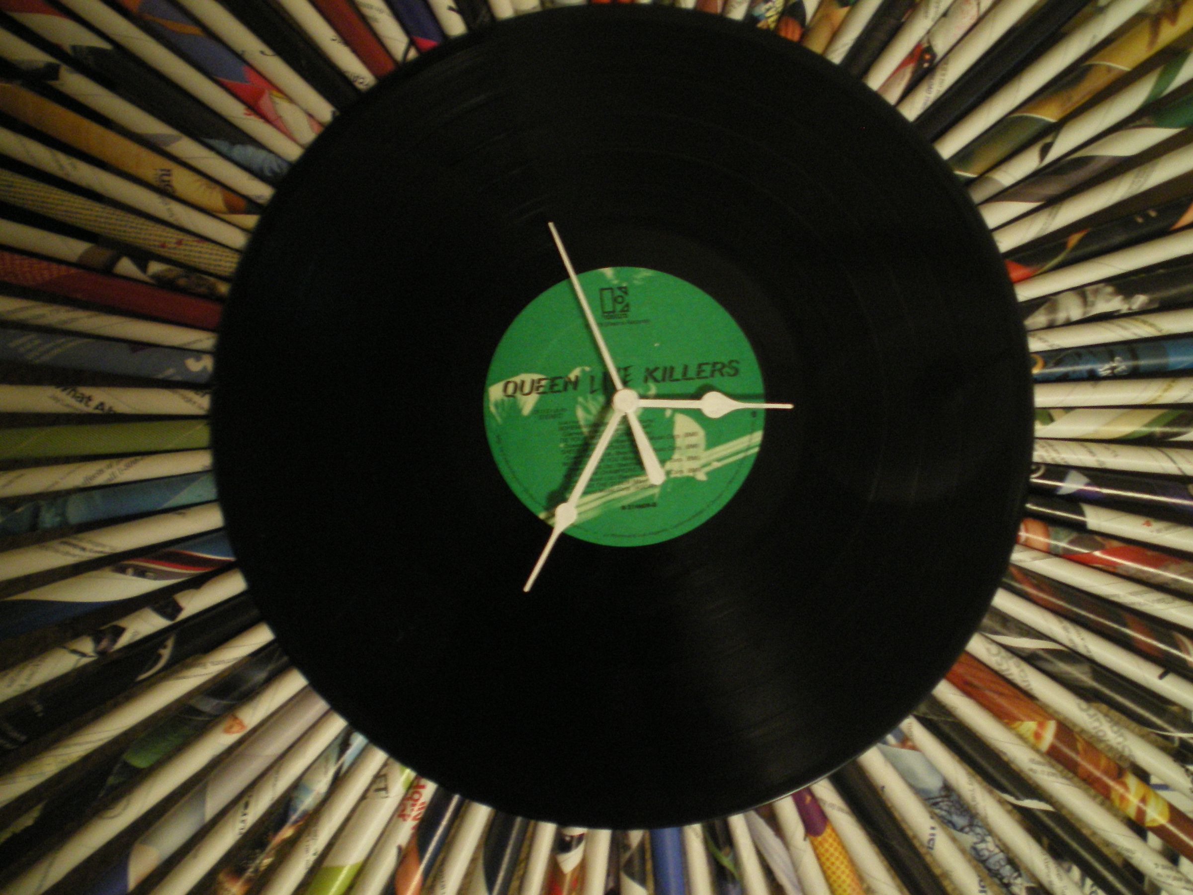 Recycled Record Clock : 5 Steps - Instructables