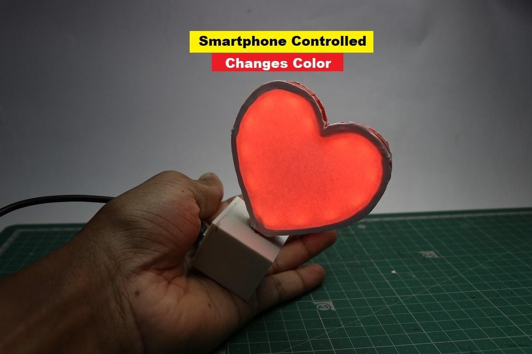 Make Heart LED Light for Valentines Day : 8 Steps (with Pictures ...