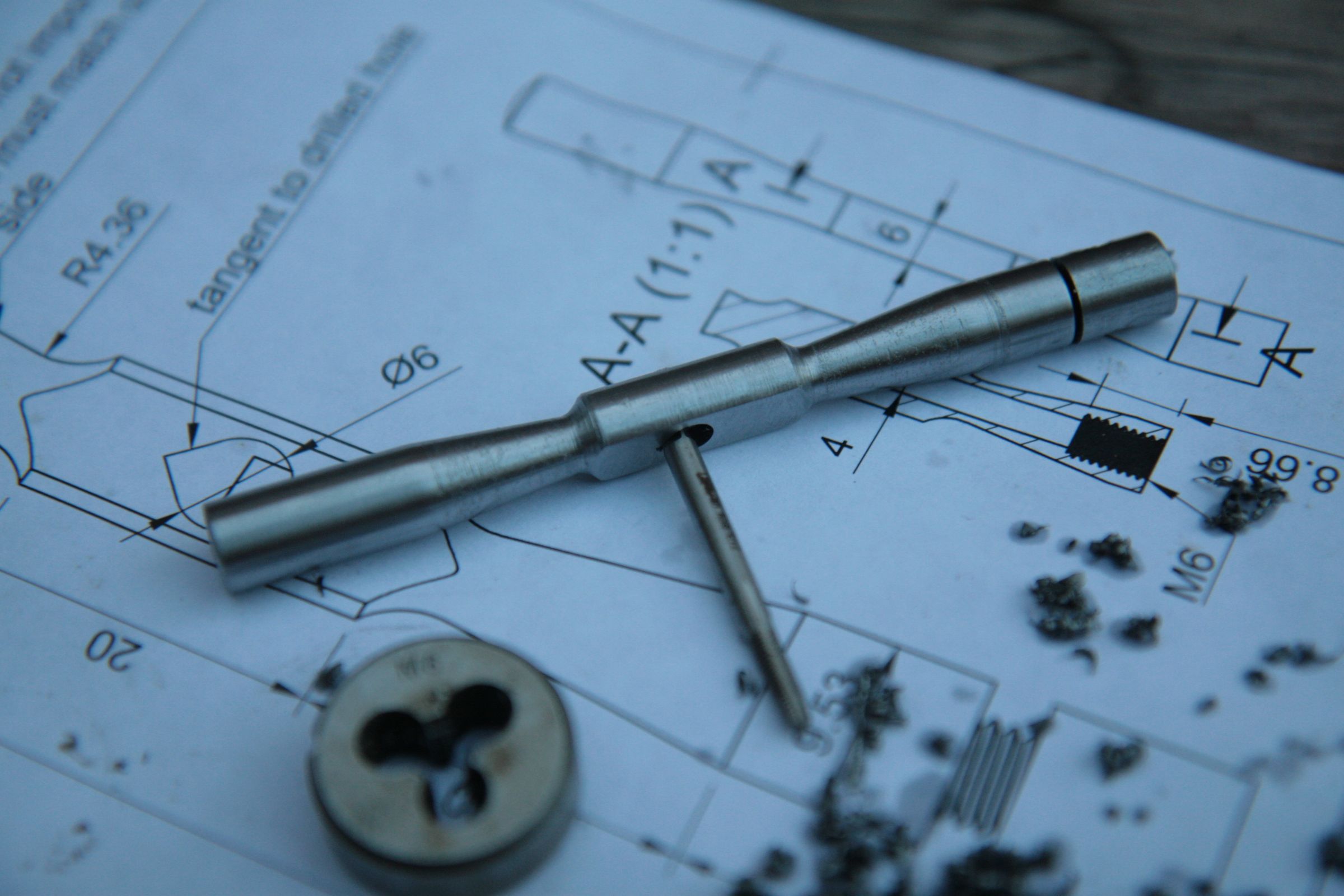 How to Make a Small Tap Wrench on a Lathe (with Drawings) : 5 Steps ...