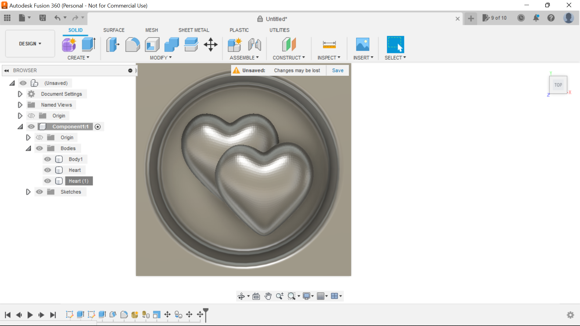 2 Hearts in Oak Flooring Off-Cut With Fusion 360 : 7 Steps (with ...