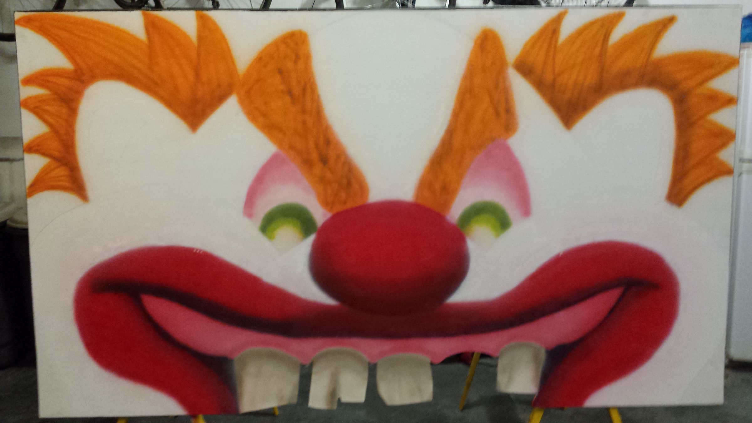 Scary Clown Face Haunted House Entrance : 6 Steps (with Pictures ...