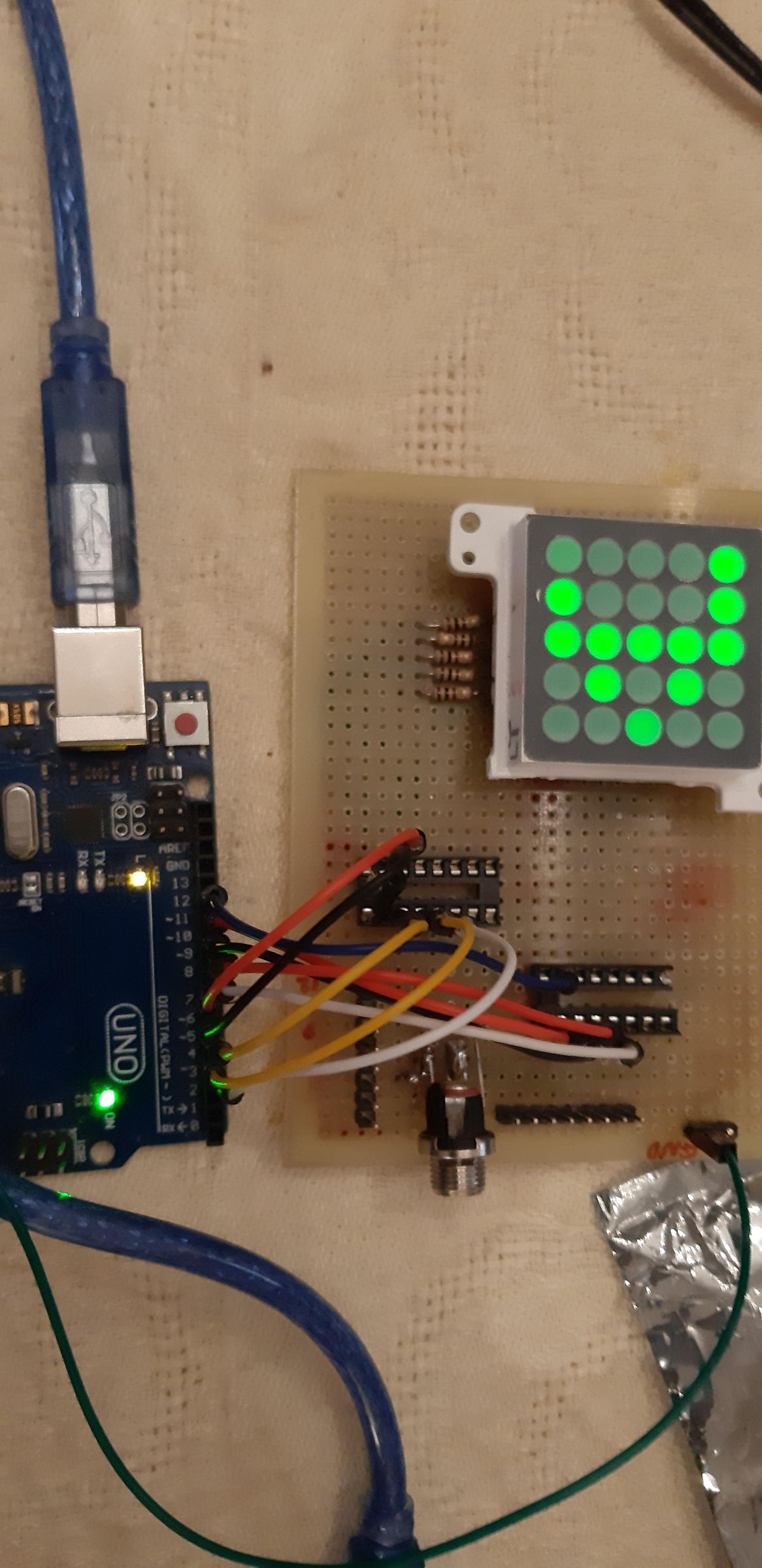 5X5 Dot Matrix on Arduino (gets Text From Pc) Full Instructions and ...