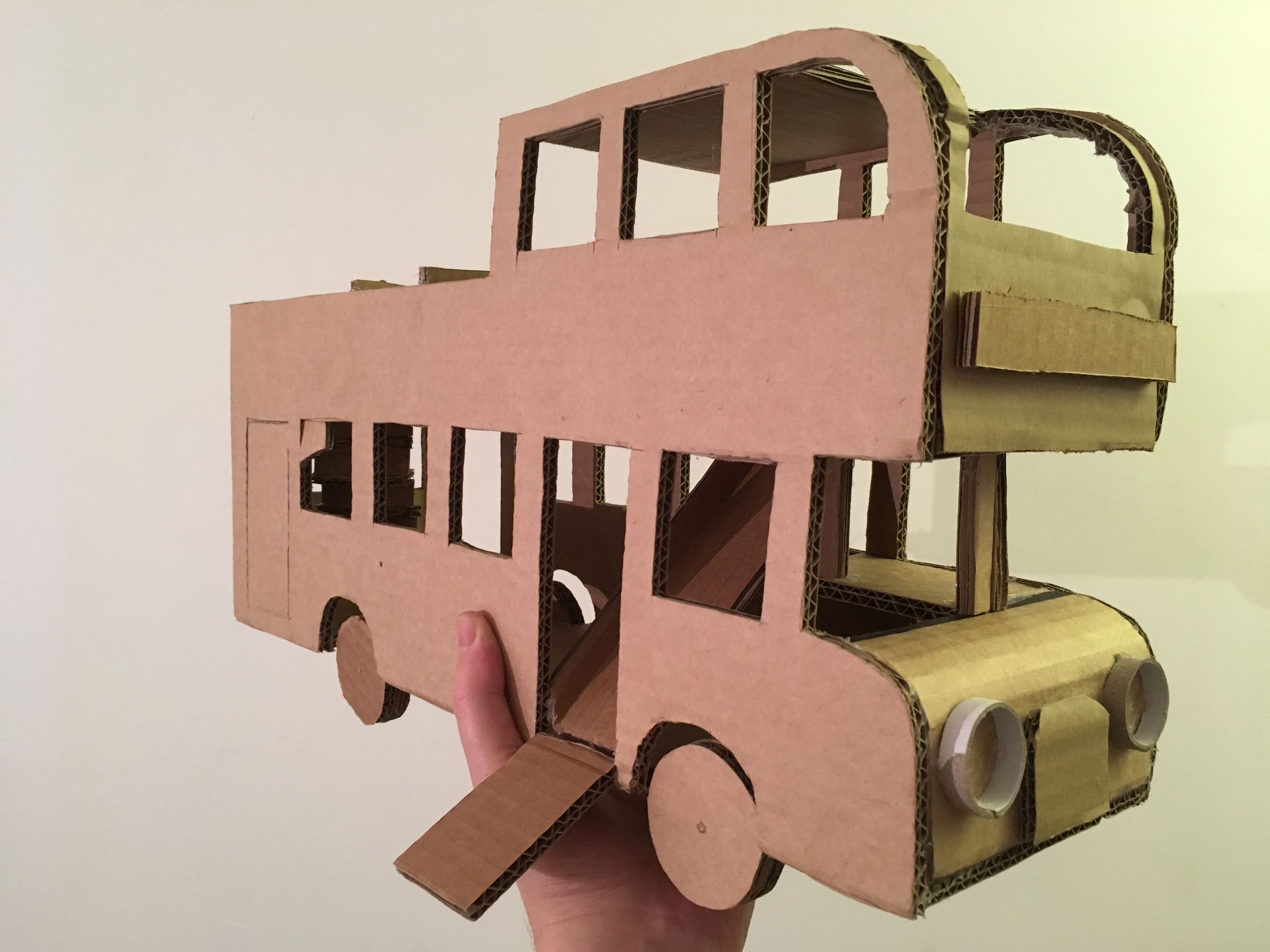 Cardboard Box Bus - for a Toy Ride : 16 Steps (with Pictures ...