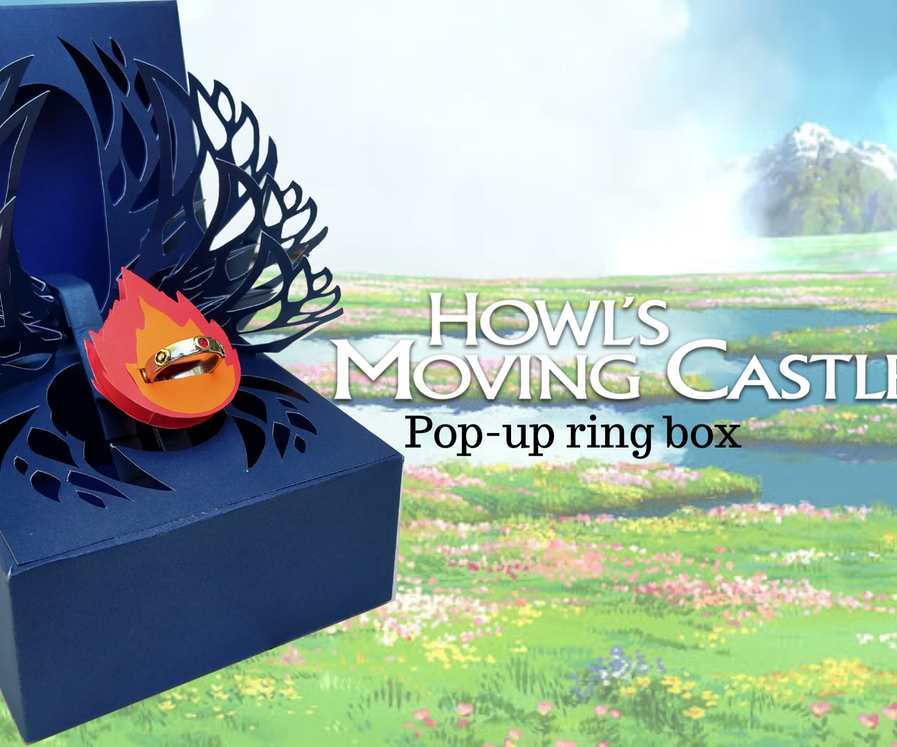 DIY Pop-Up Ring Box Inspired by Studio Ghibli's "Howl's Moving Castle ...